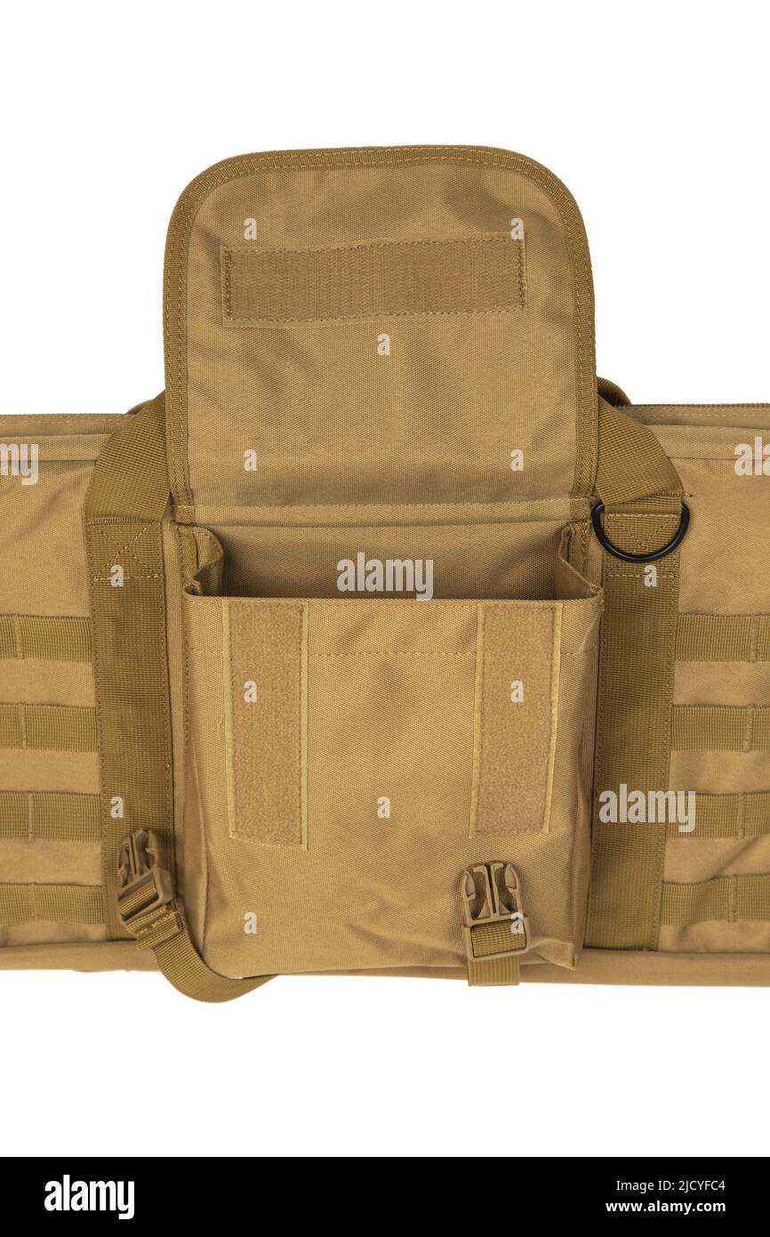 Soft light beige gun case with extra pockets. Bag for storing and ...