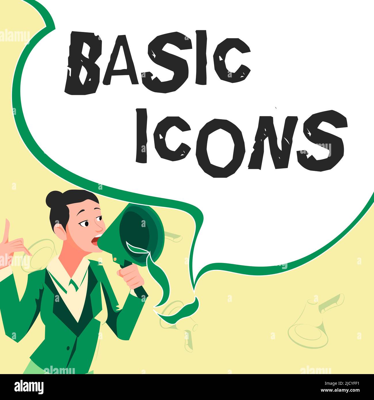 Conceptual display Basic Icons. Business idea pictogram or ideogram ...