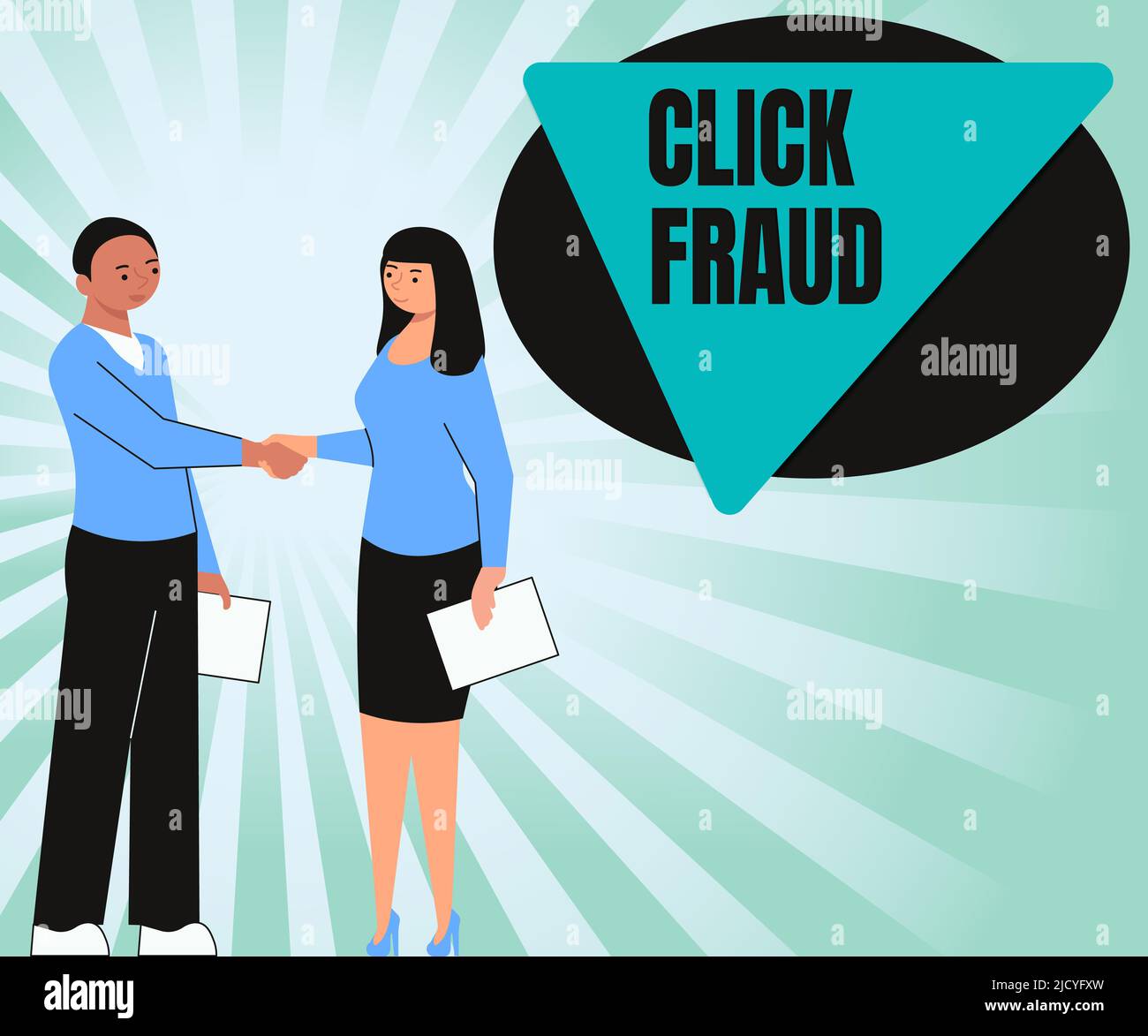 Sign displaying Click Fraud, Business idea practice of repeatedly ...