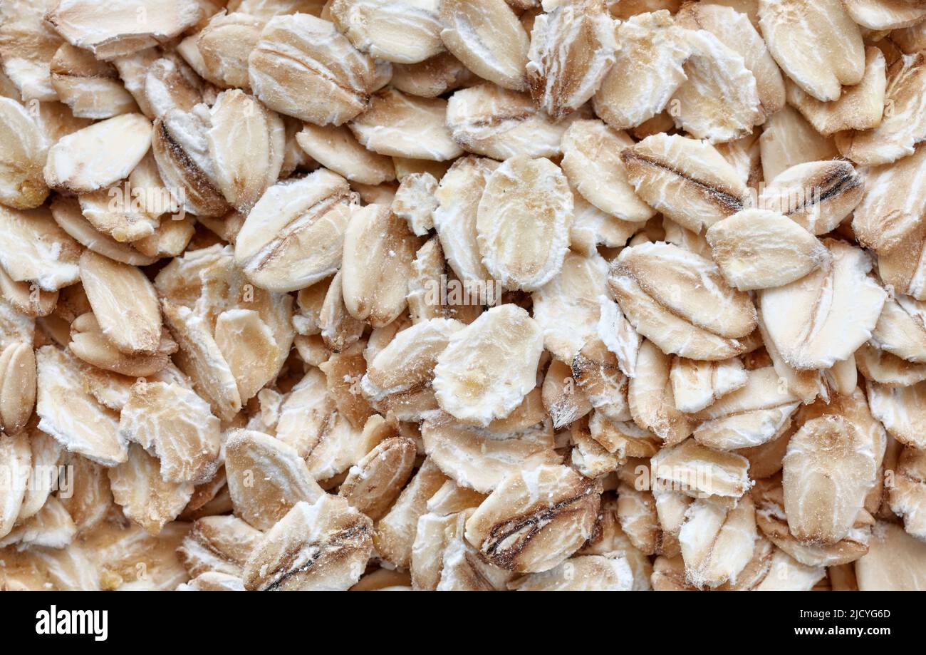 Close up picture of whole grain oats, selective focus, abstract food ...