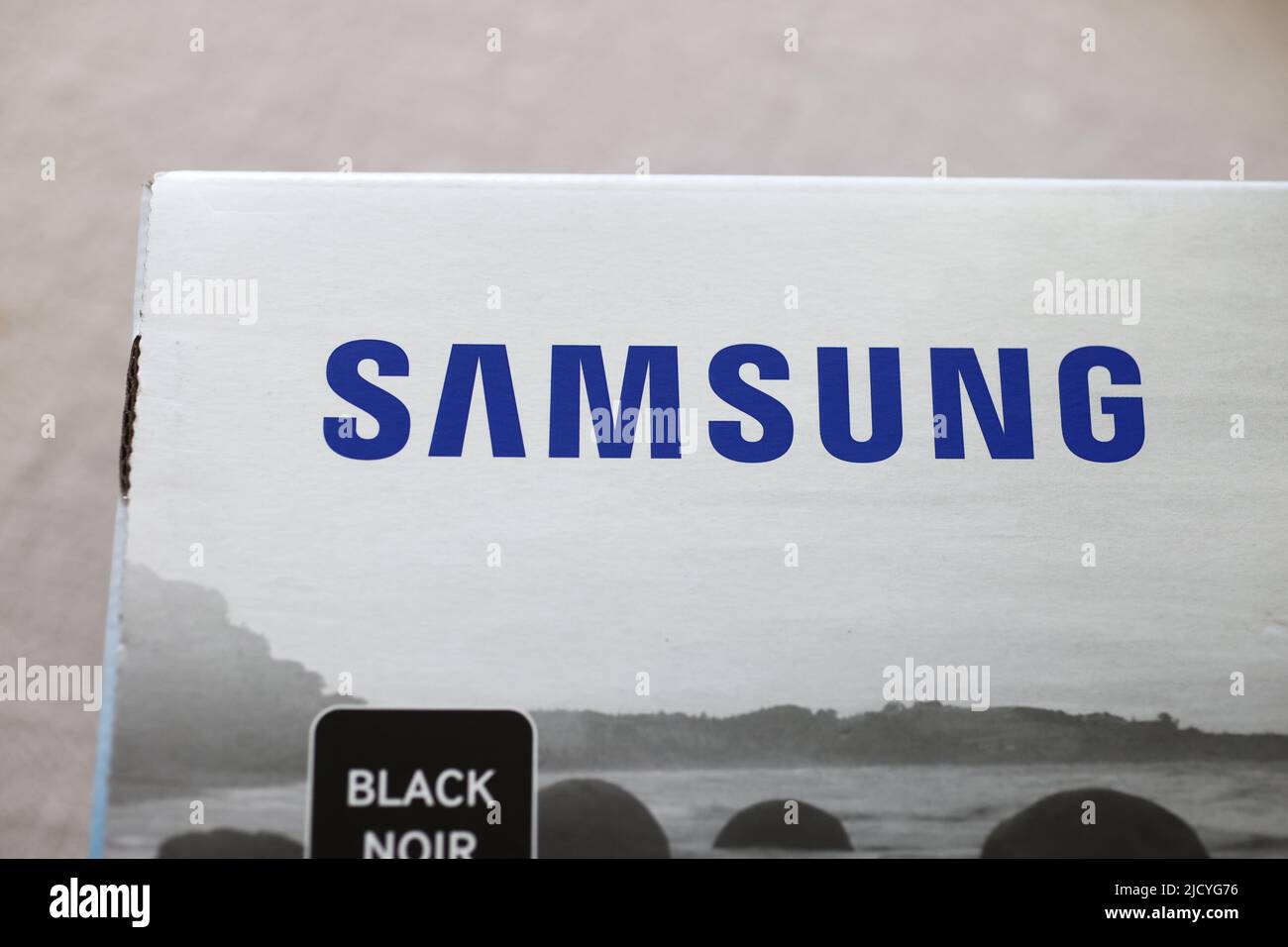 Samsung toner cartridge in a box Stock Photo - Alamy