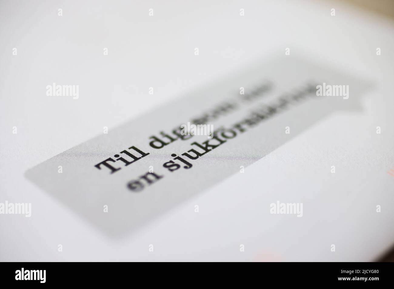 Paper from Bliwa, about health insurance Stock Photo - Alamy
