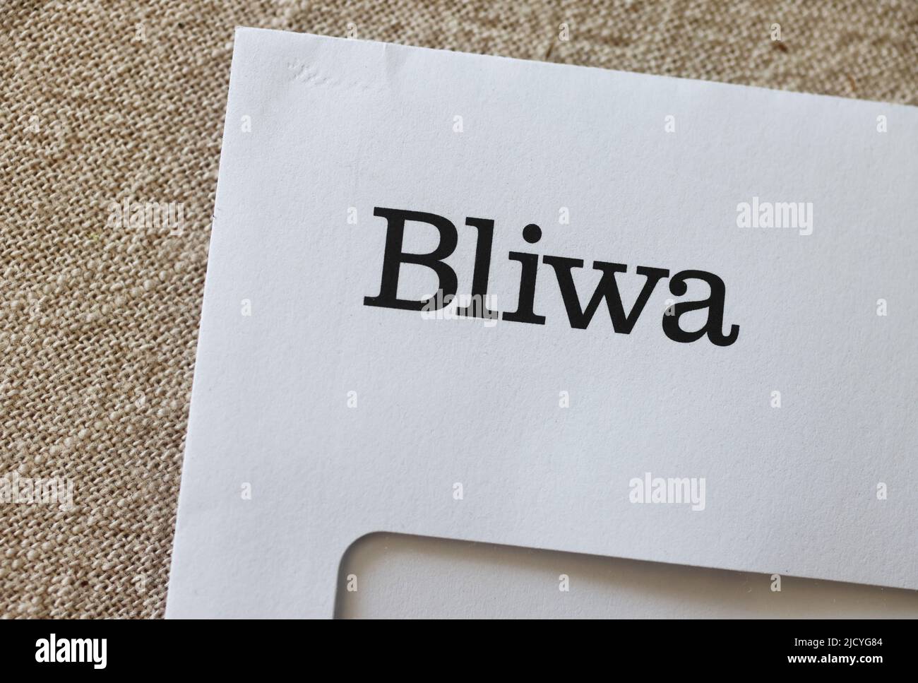 Paper from Bliwa, about health insurance Stock Photo - Alamy