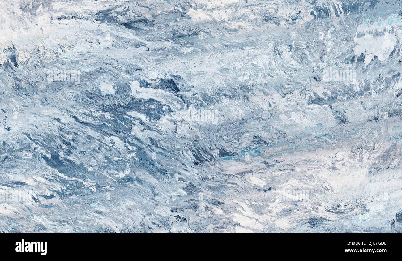 Blue marble background. 2d illustration. Abstract texture and ...