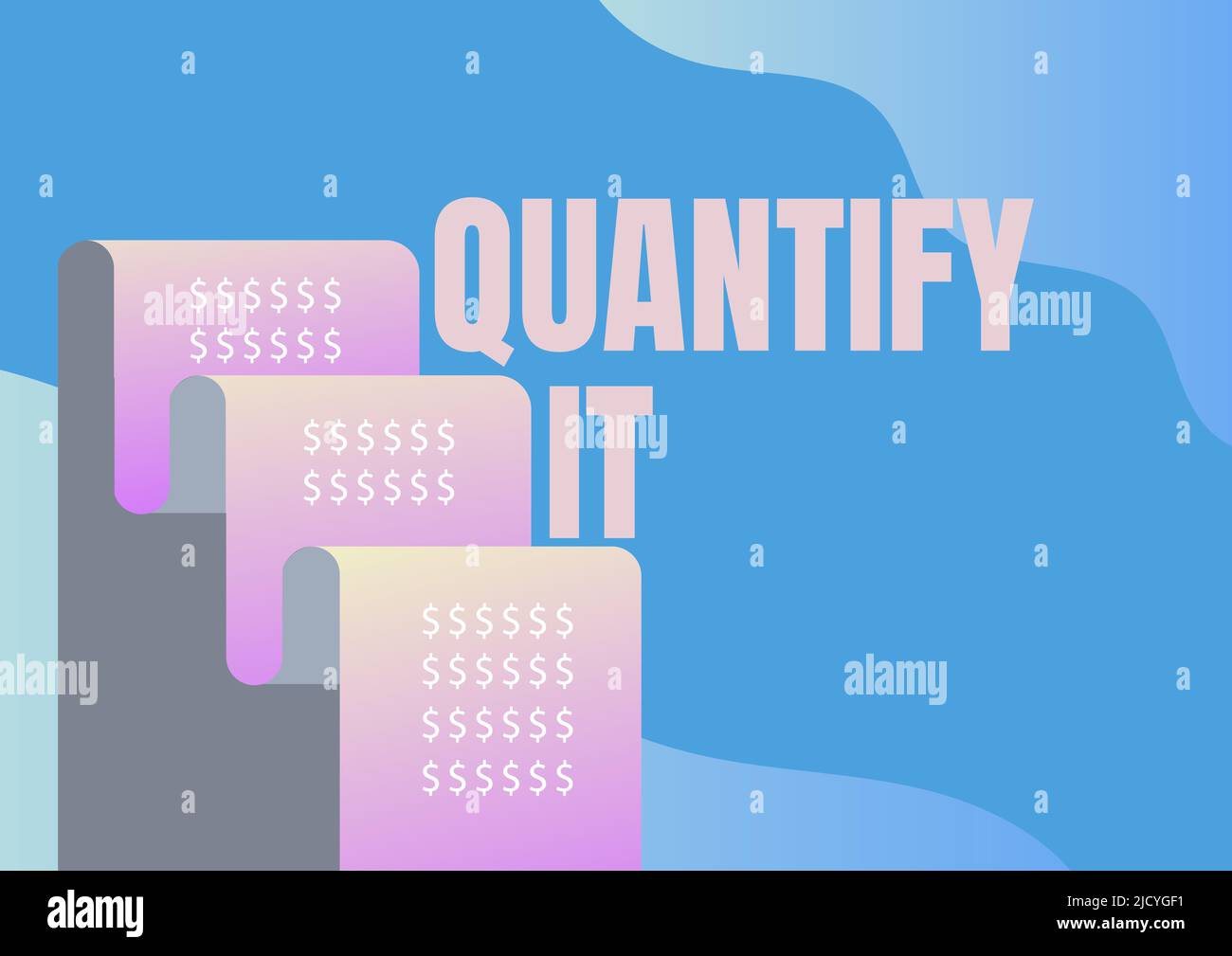 Writing displaying text Quantify It. Conceptual photo Measure the size ...