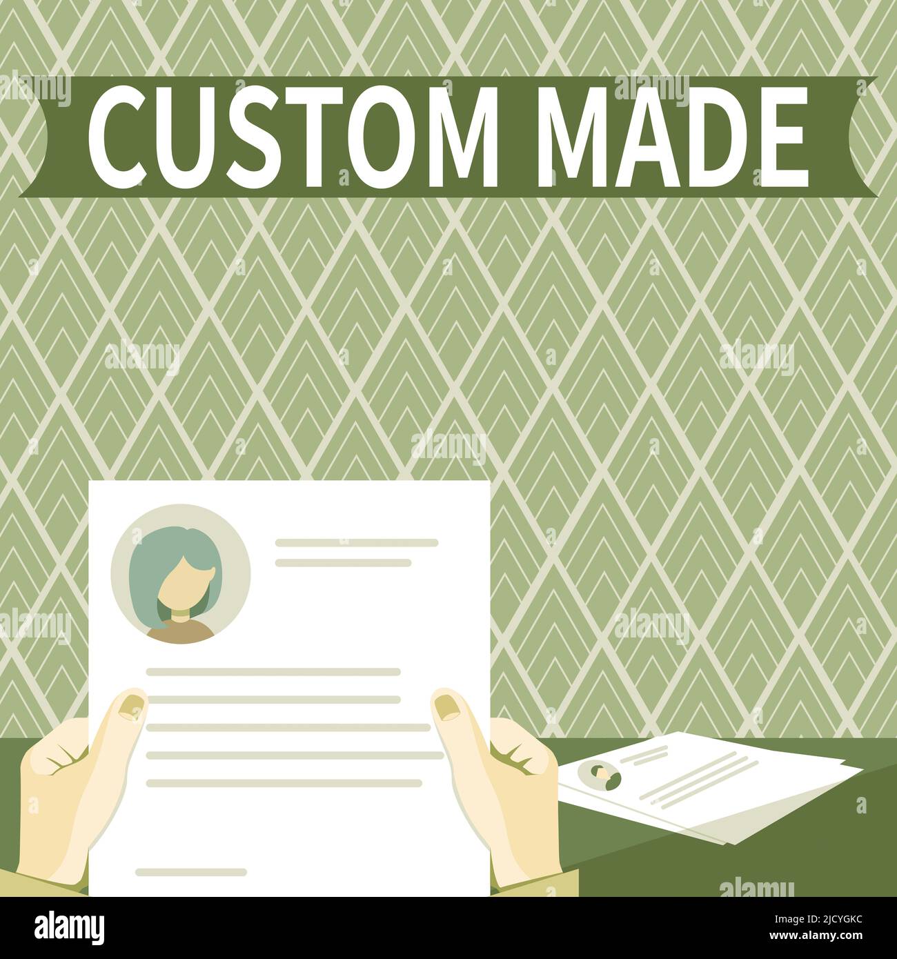 Text showing inspiration Custom Made, Business idea something is done ...