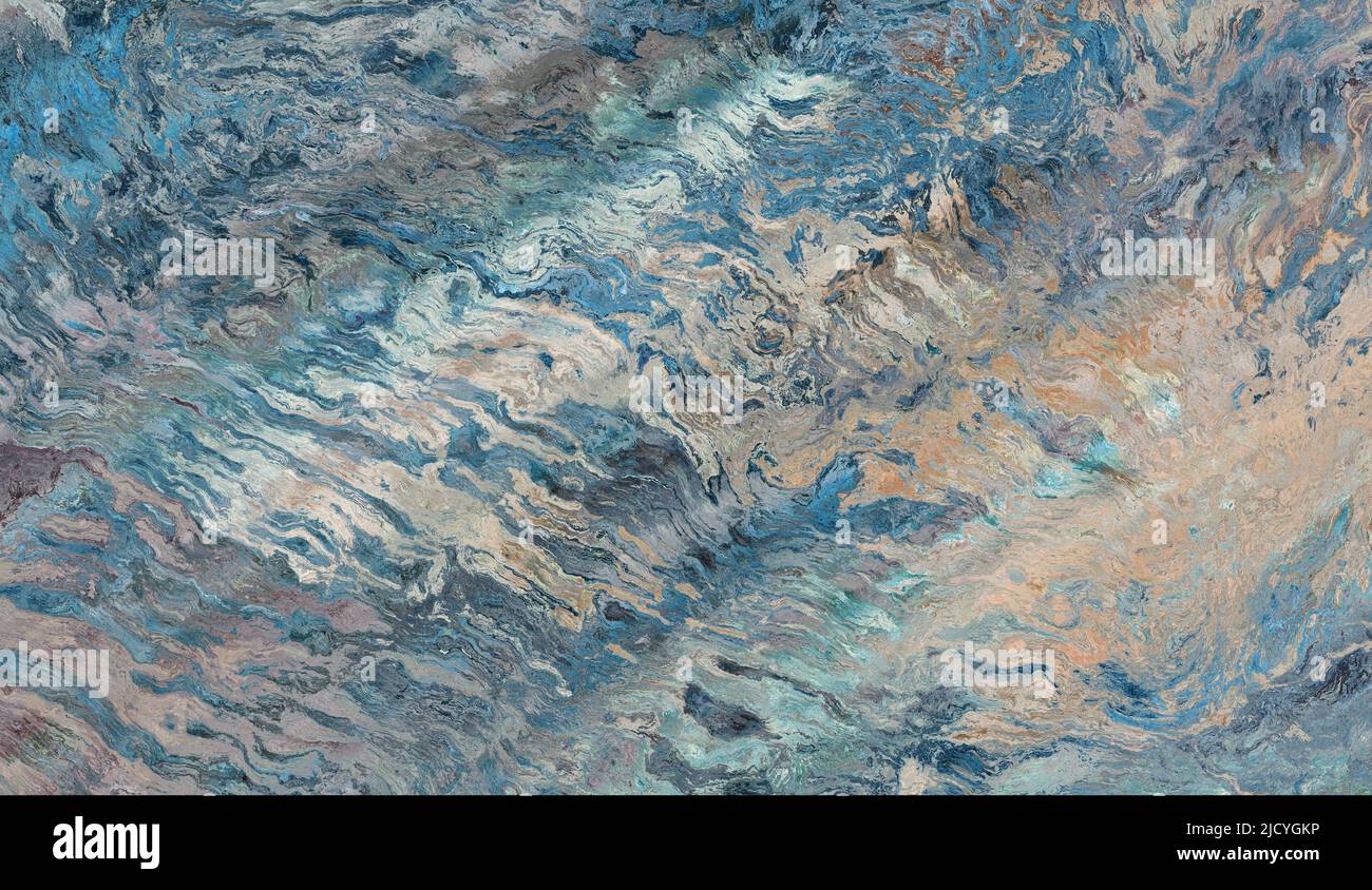 Blue marble abstract background. 2d illustration Stock Photo - Alamy