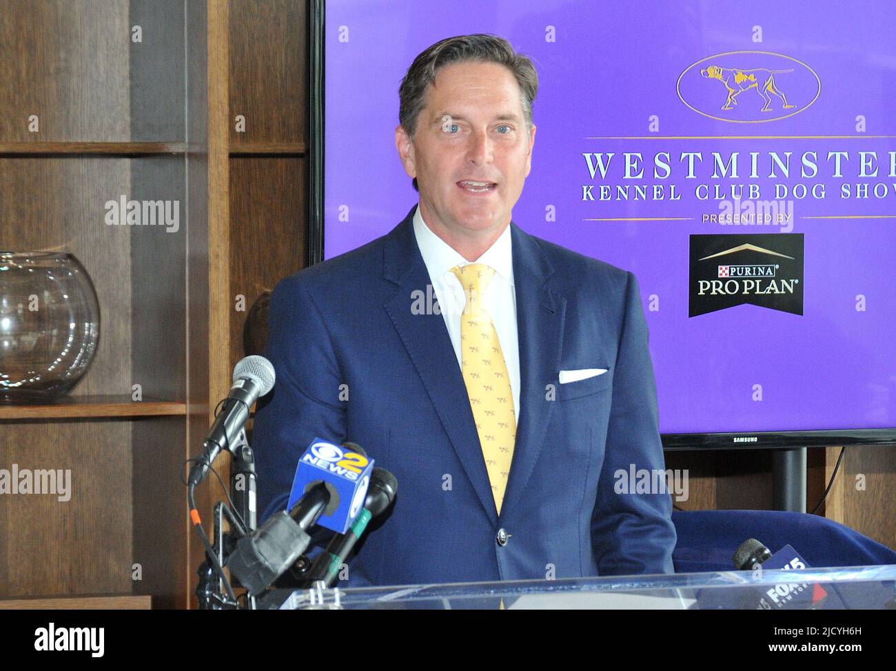 New York, USA. 23rd June, 2022. Darrell W. Crate speaks at the ...