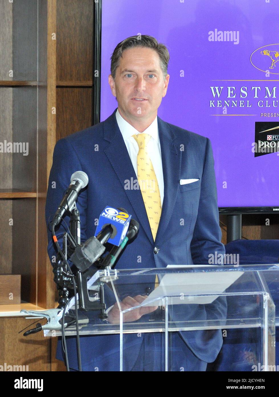 New York, USA. 23rd June, 2022. Darrell W. Crate speaks at the ...