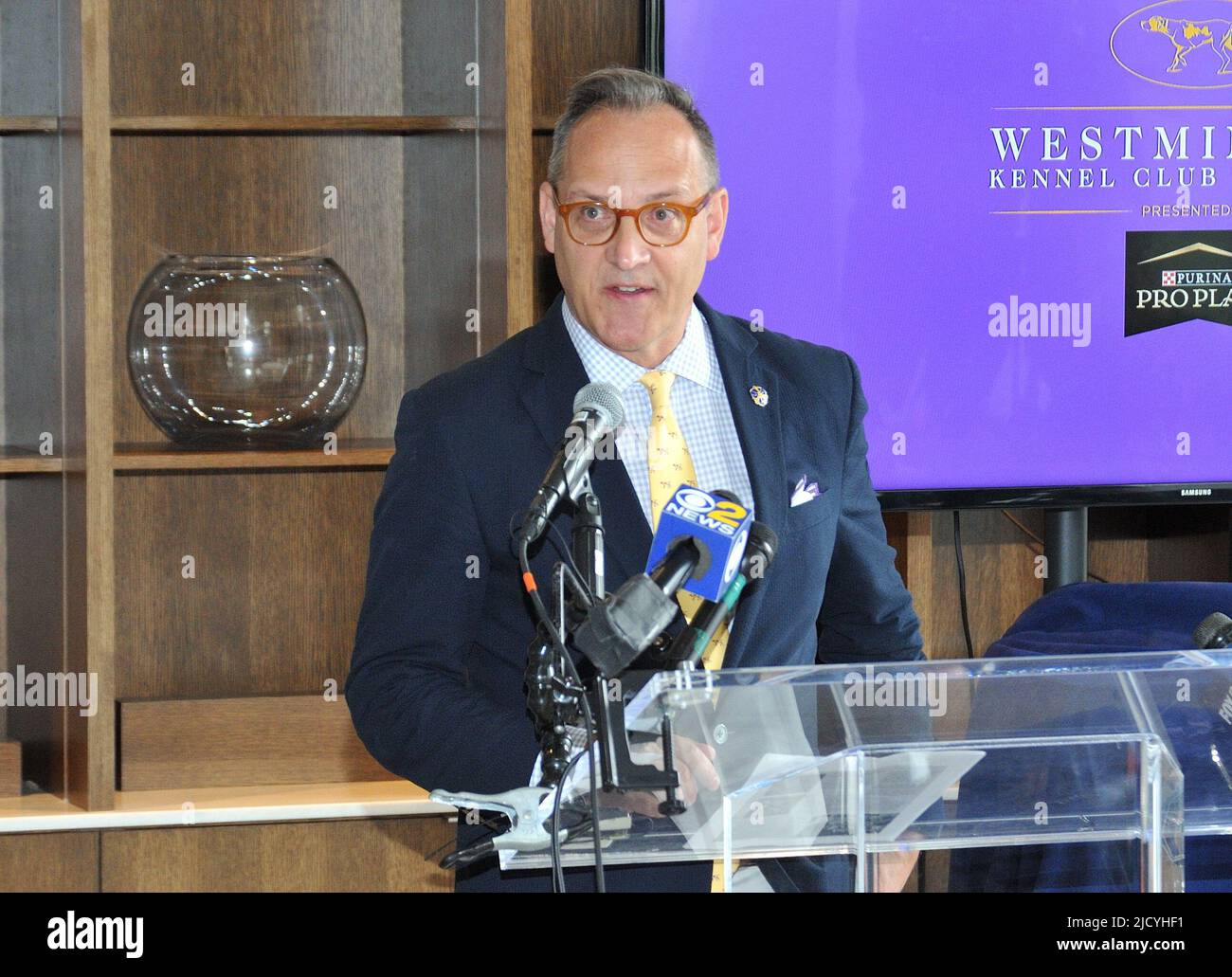 David Haddock speaks at the Westminster Kennel Club Dog Show press ...