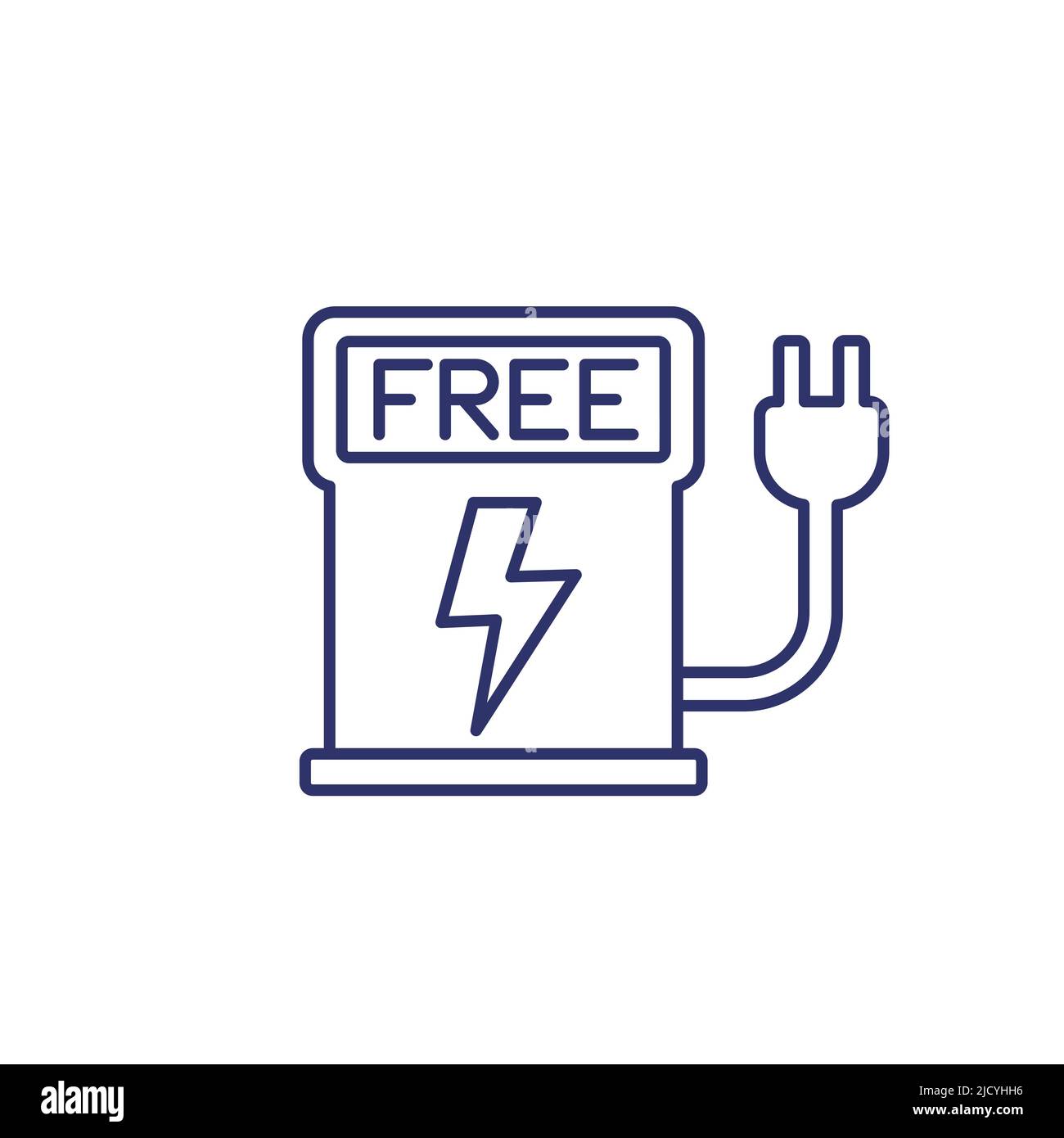 car charging station icon, free of charge, vector Stock Vector Image ...