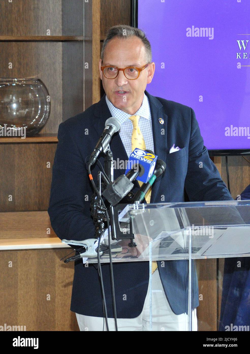 David Haddock speaks at the Westminster Kennel Club Dog Show press ...