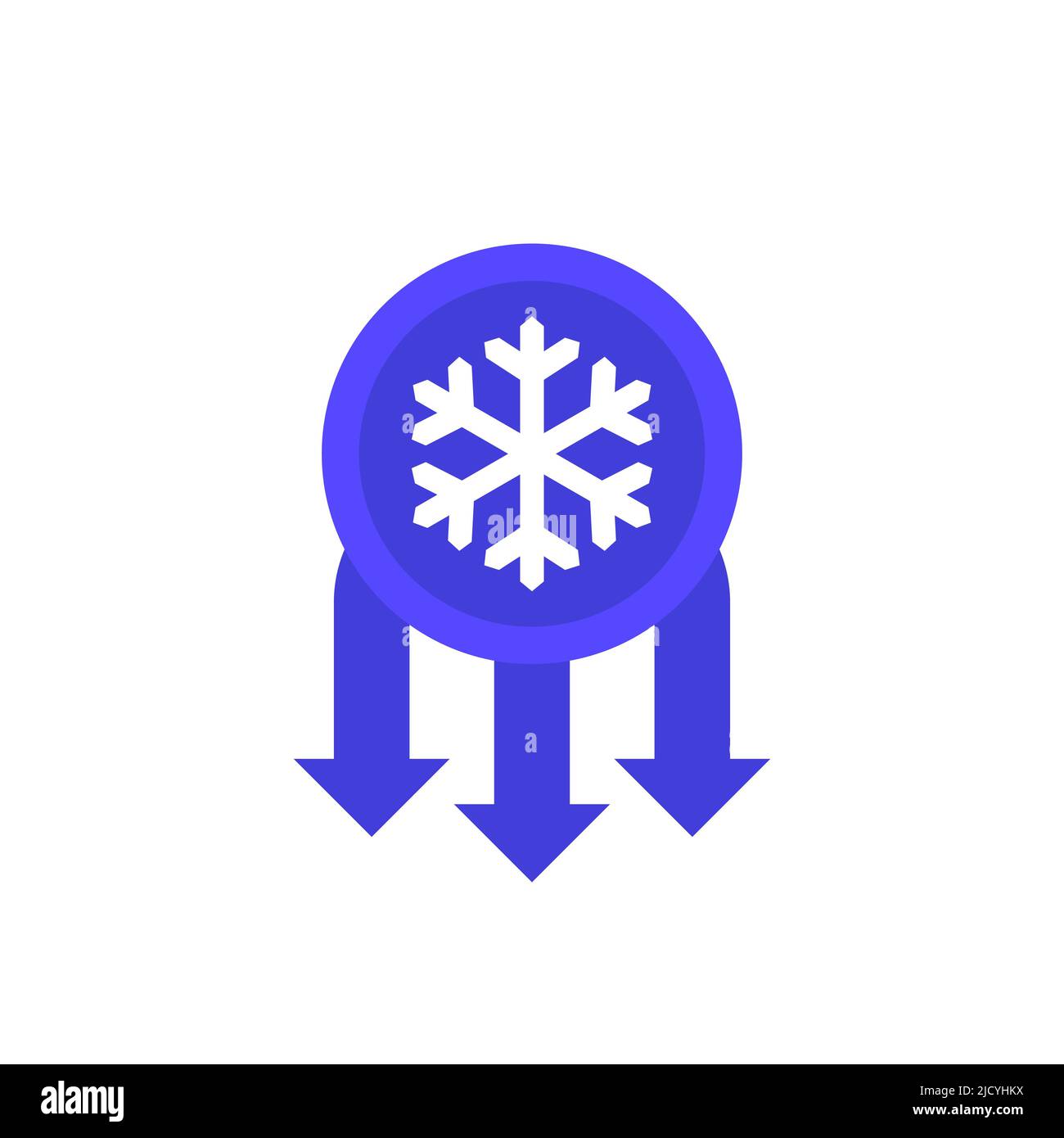 Frost impact or freezing icon Stock Vector Image & Art - Alamy
