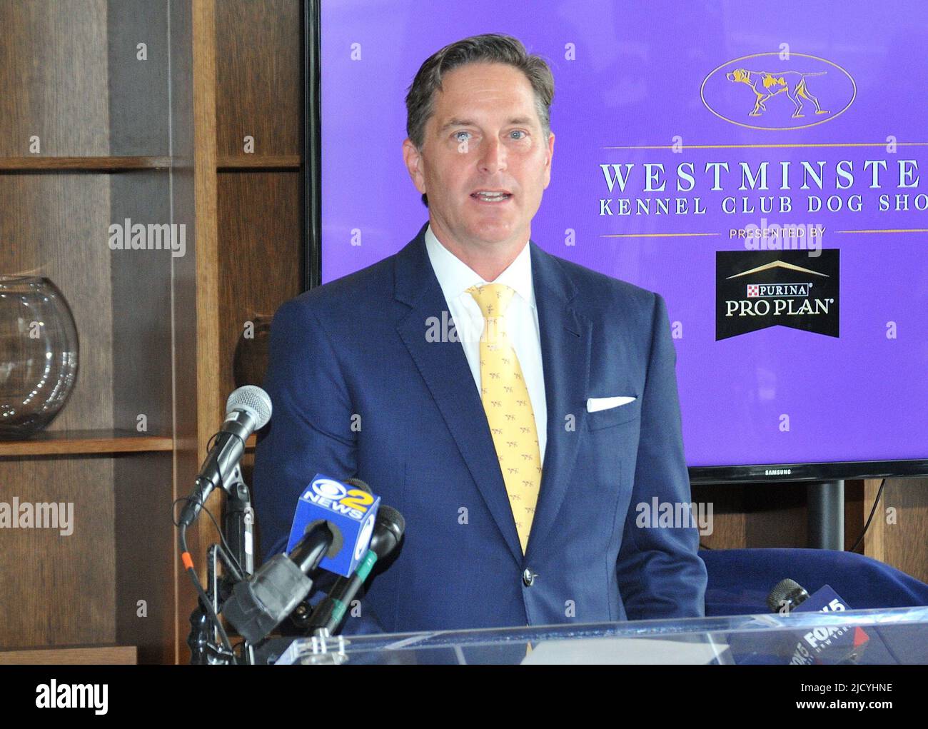 New York, USA. 23rd June, 2022. Darrell W. Crate speaks at the ...