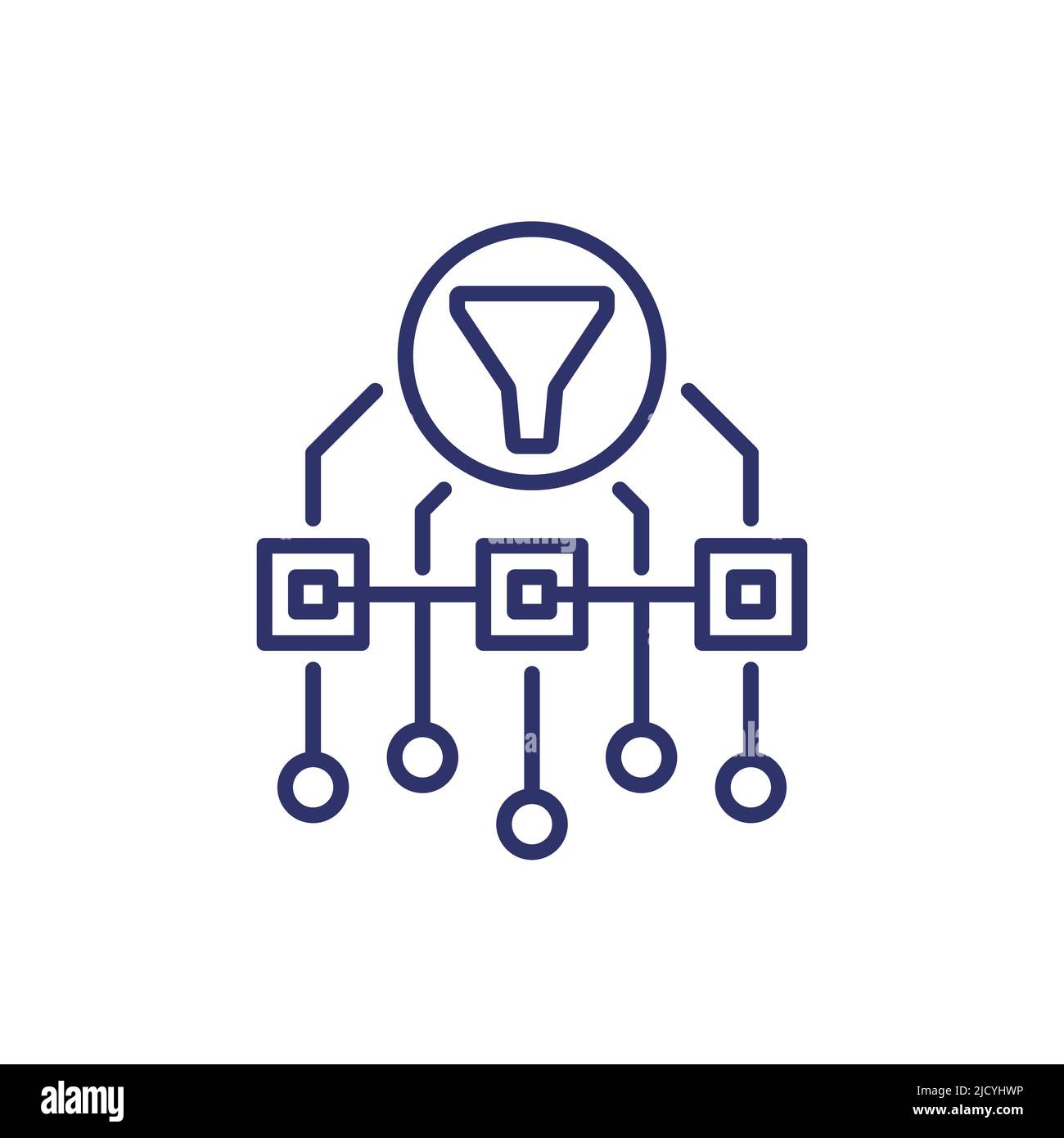 Data funnel hi-res stock photography and images - Alamy
