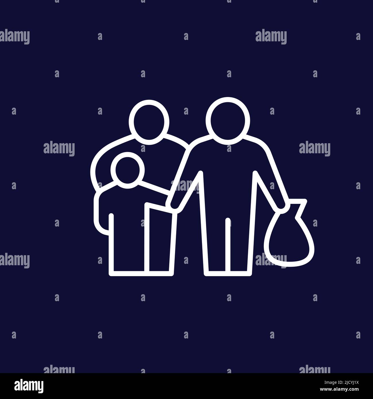 Humanitarian refugee camp Stock Vector Images - Alamy