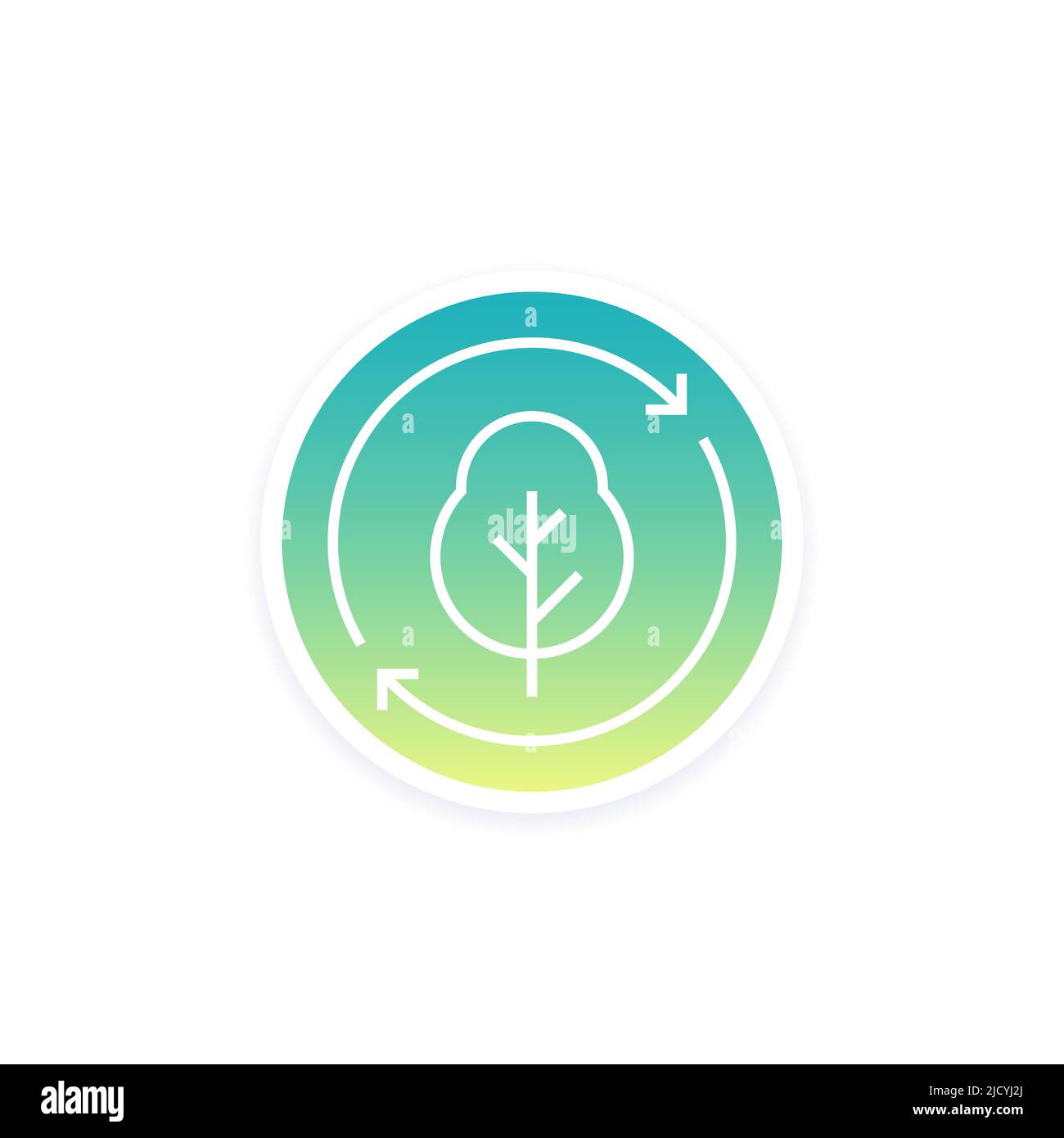 Sustainable forestry logo Stock Vector Images - Alamy