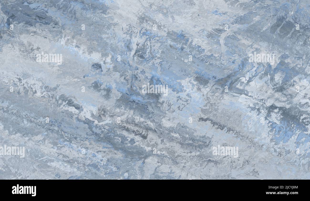 Blue marble background. 2d illustration. Abstract texture and ...