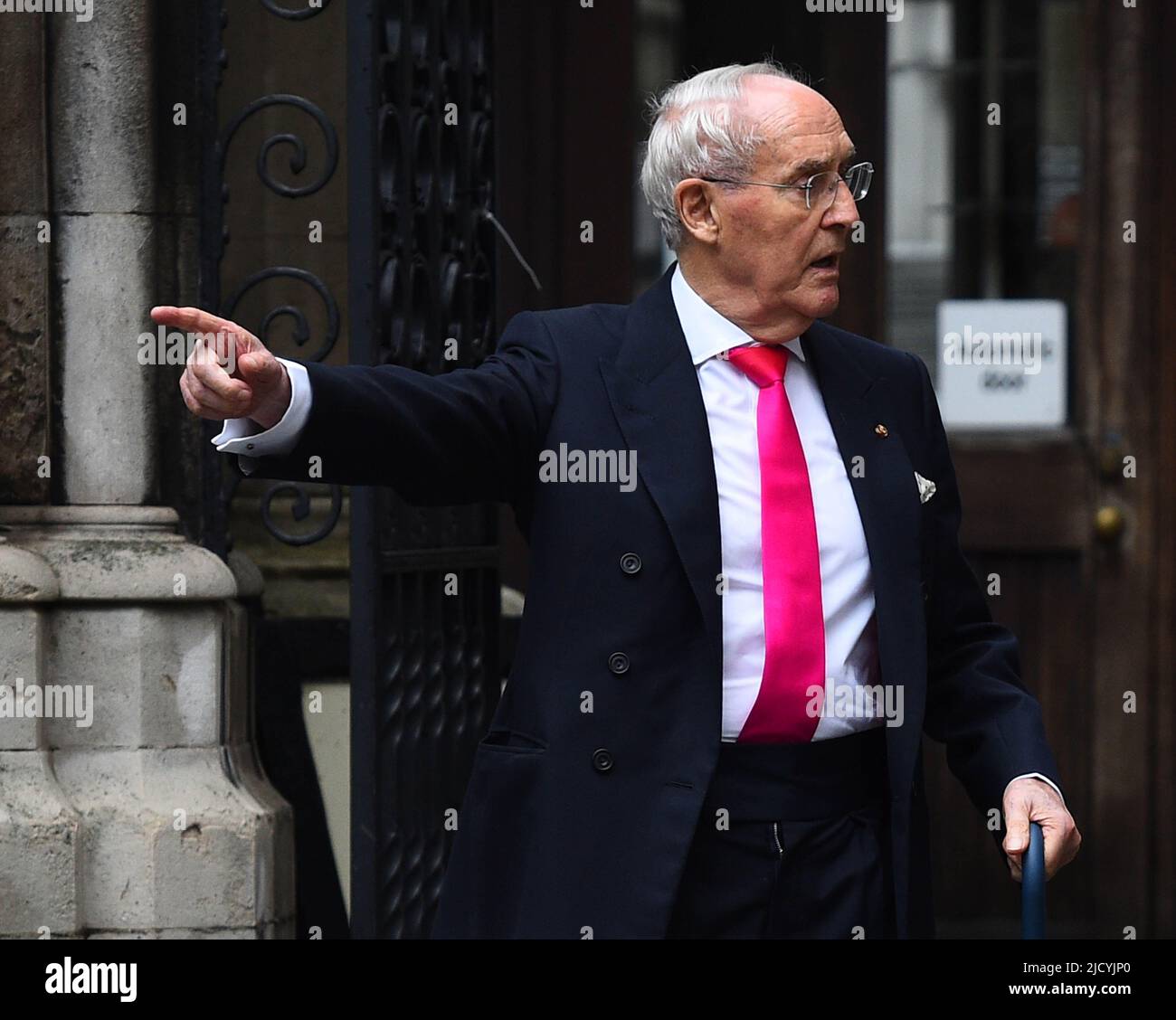File photo dated 01/10/19 of Sir Frederick Barclay leaving the High ...