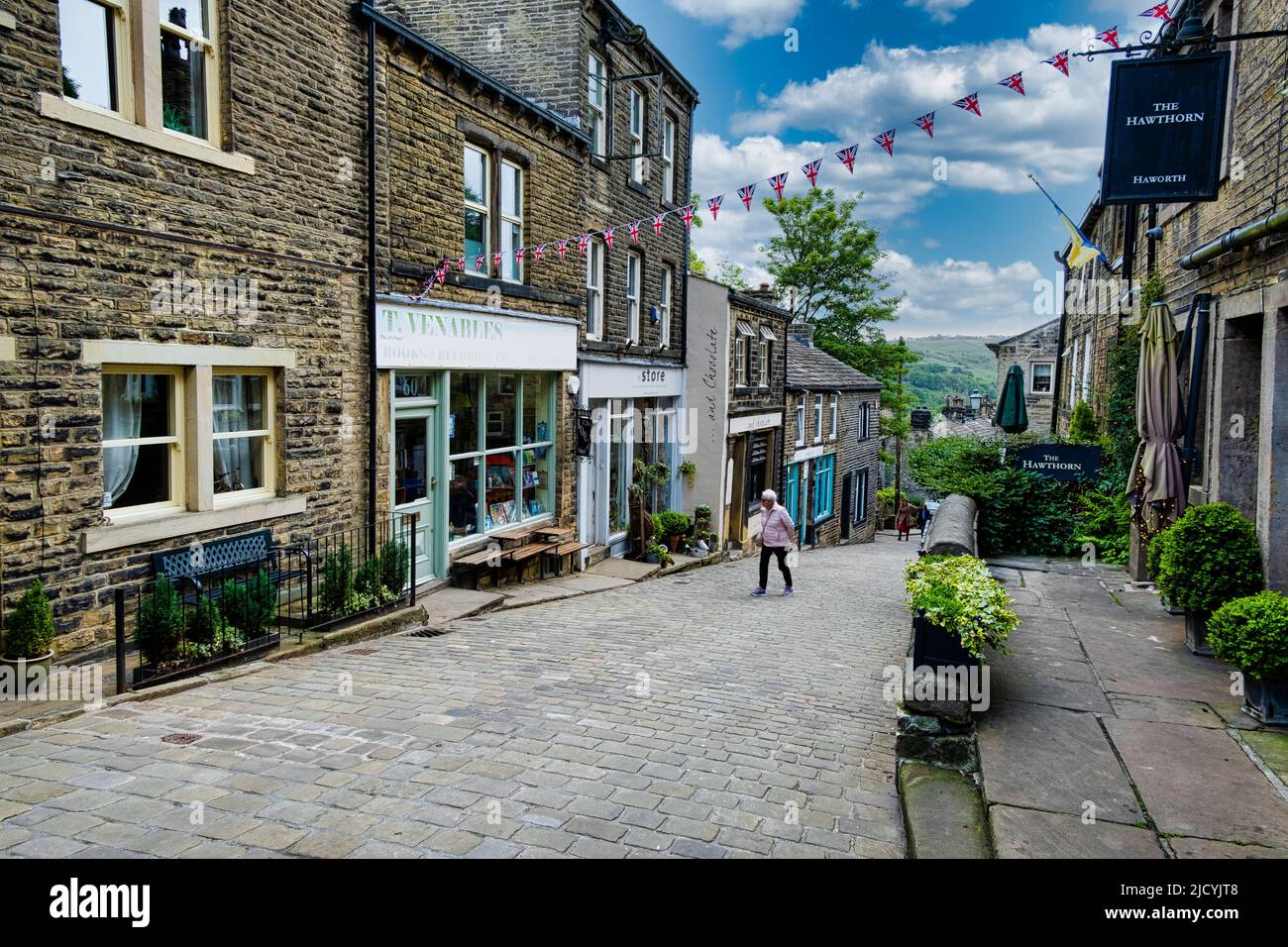 The Bronte village of Haworth, Keighley, West Yorkshire Stock Photo - Alamy