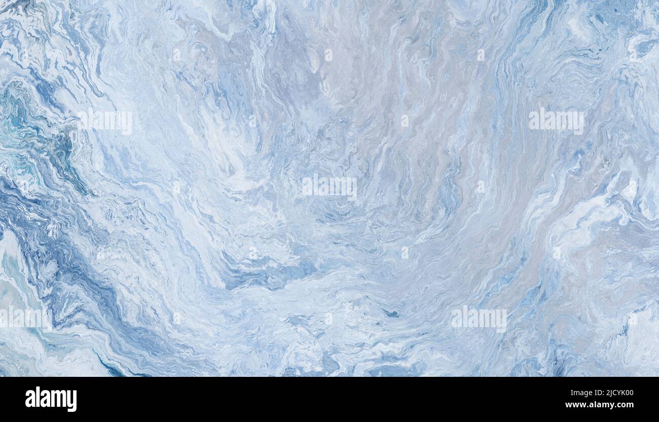 Blue marble pattern. 2d illustration. Abstract texture and background ...