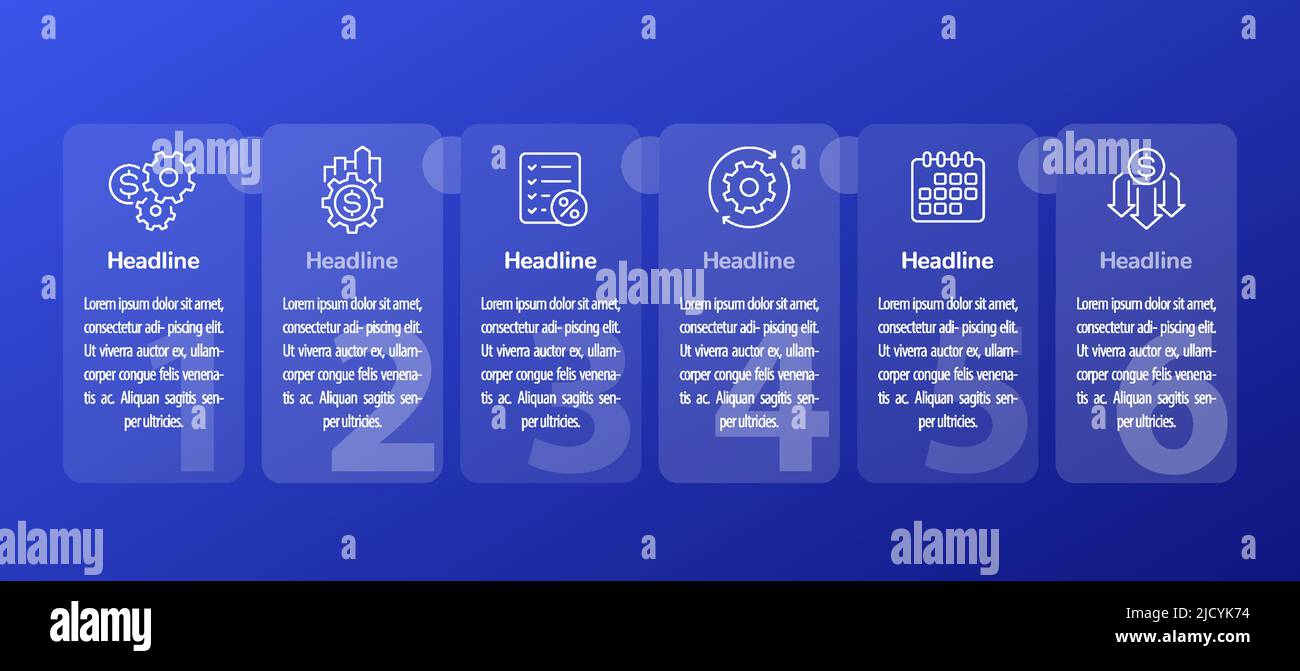 financial efficiency, 6 steps infographic Stock Vector Image & Art - Alamy
