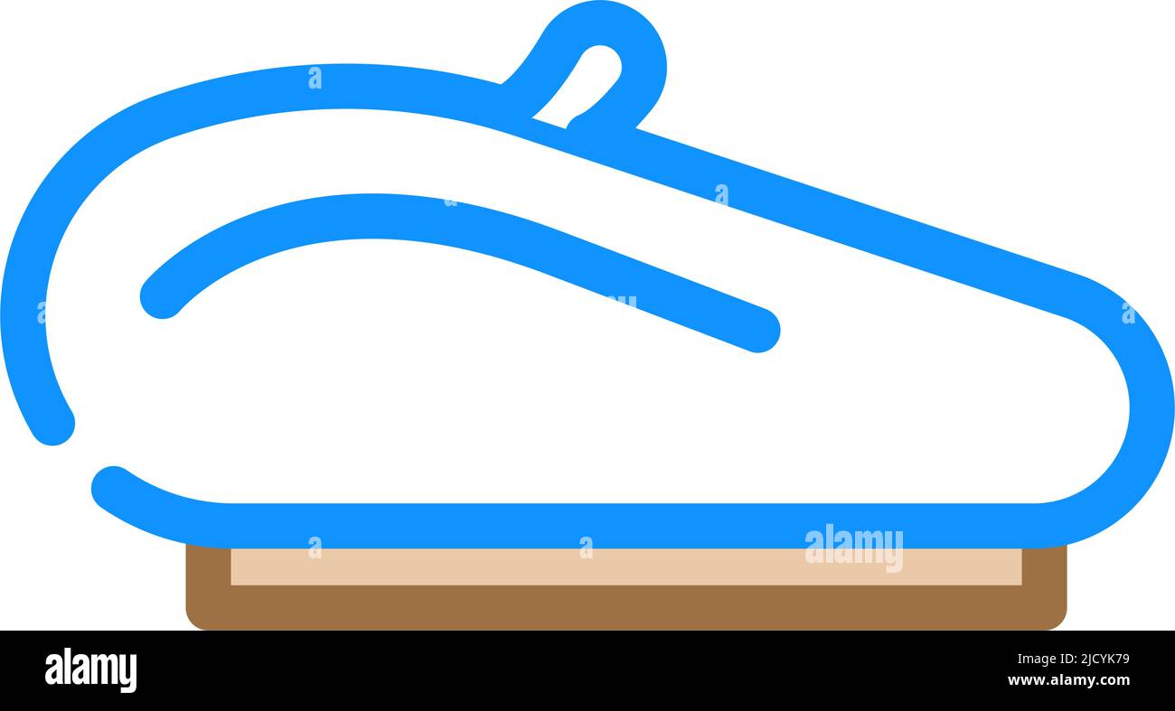 beret french hat color icon vector illustration Stock Vector Image ...