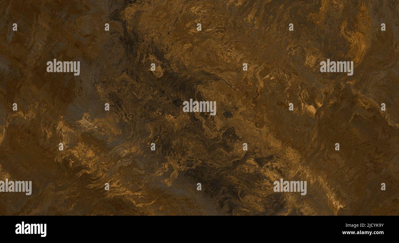 Gold marble fragment with detailed golden veins texture. 2d ...