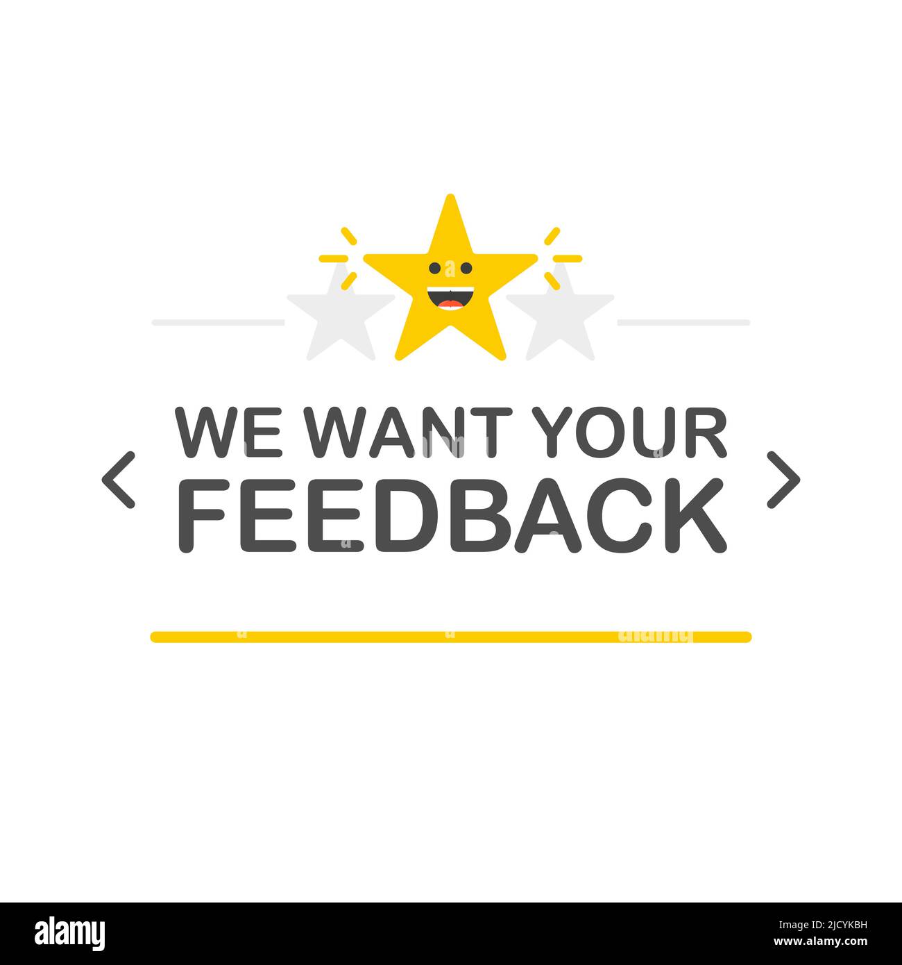 We want your feedback. Badge, stamp with happy and unhappy faces icons ...