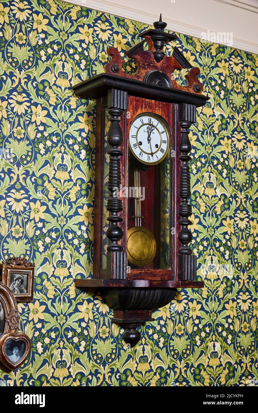 Photo of an old antique clock in a restaurant Stock Photo - Alamy