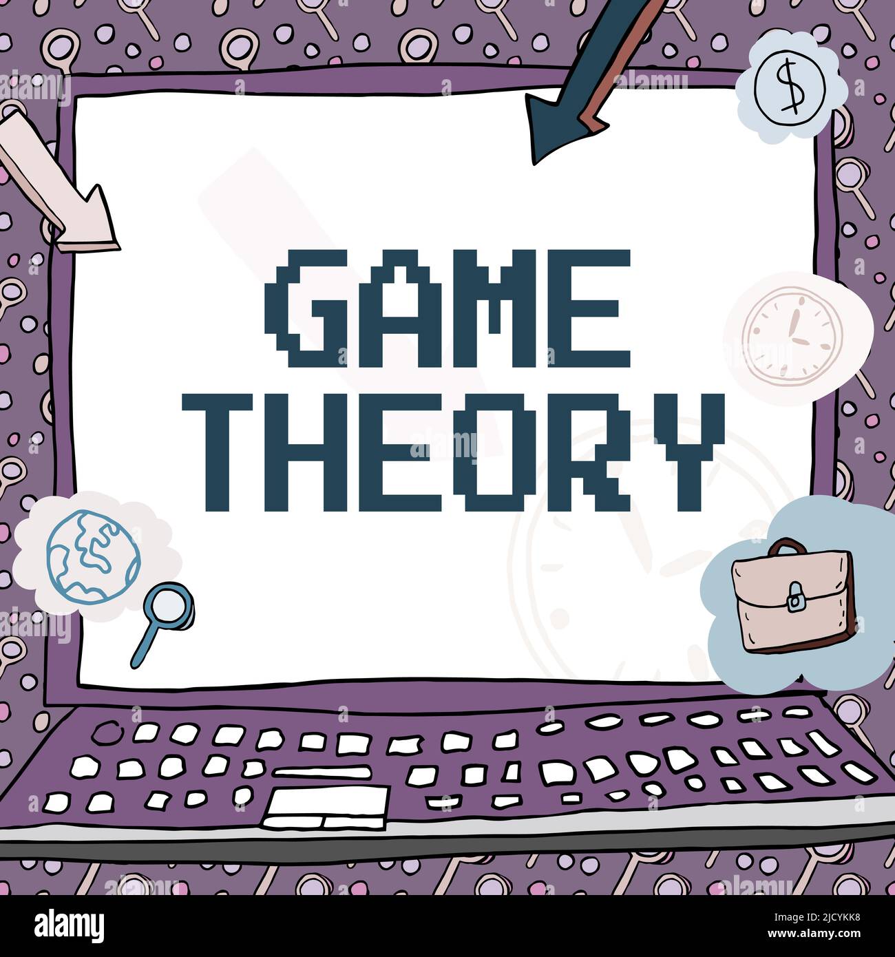 Writing displaying text Game Theory, Conceptual photo branch of ...