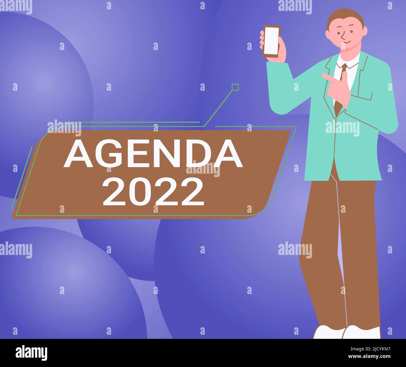 Conceptual caption Agenda 2022, Word Written on list of activities in ...