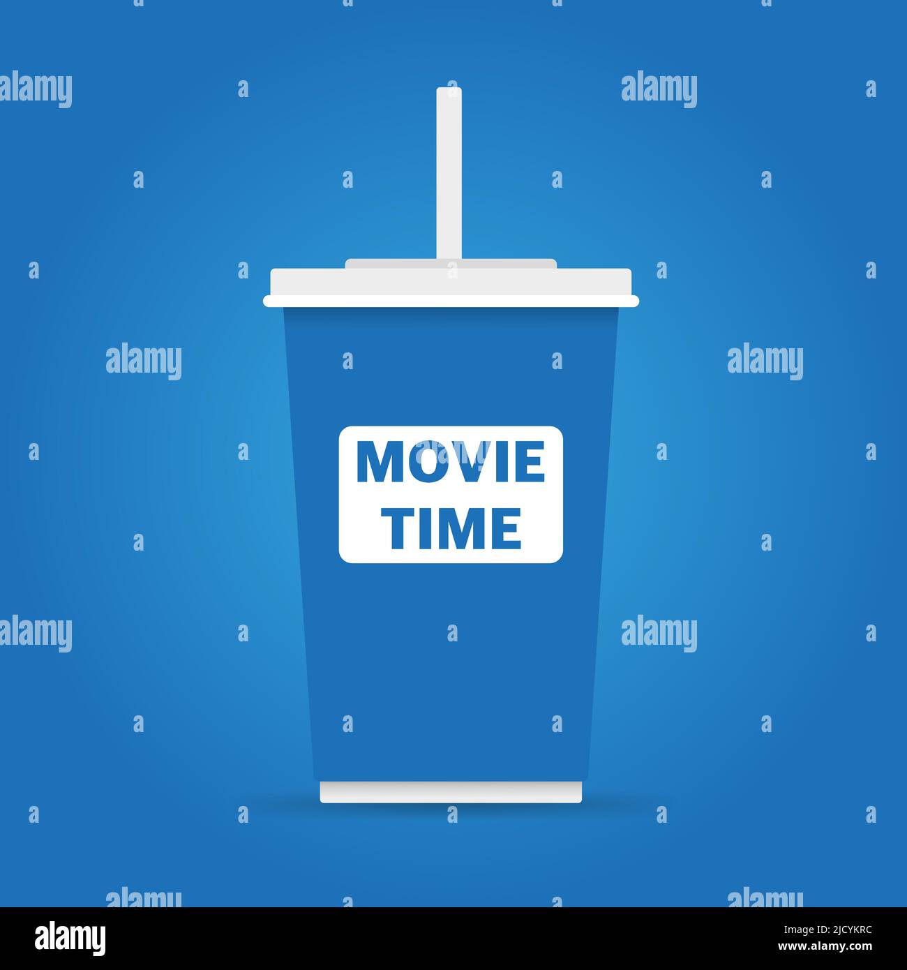 Movie time illustration. Cinema poster concept. Banner design for movie ...