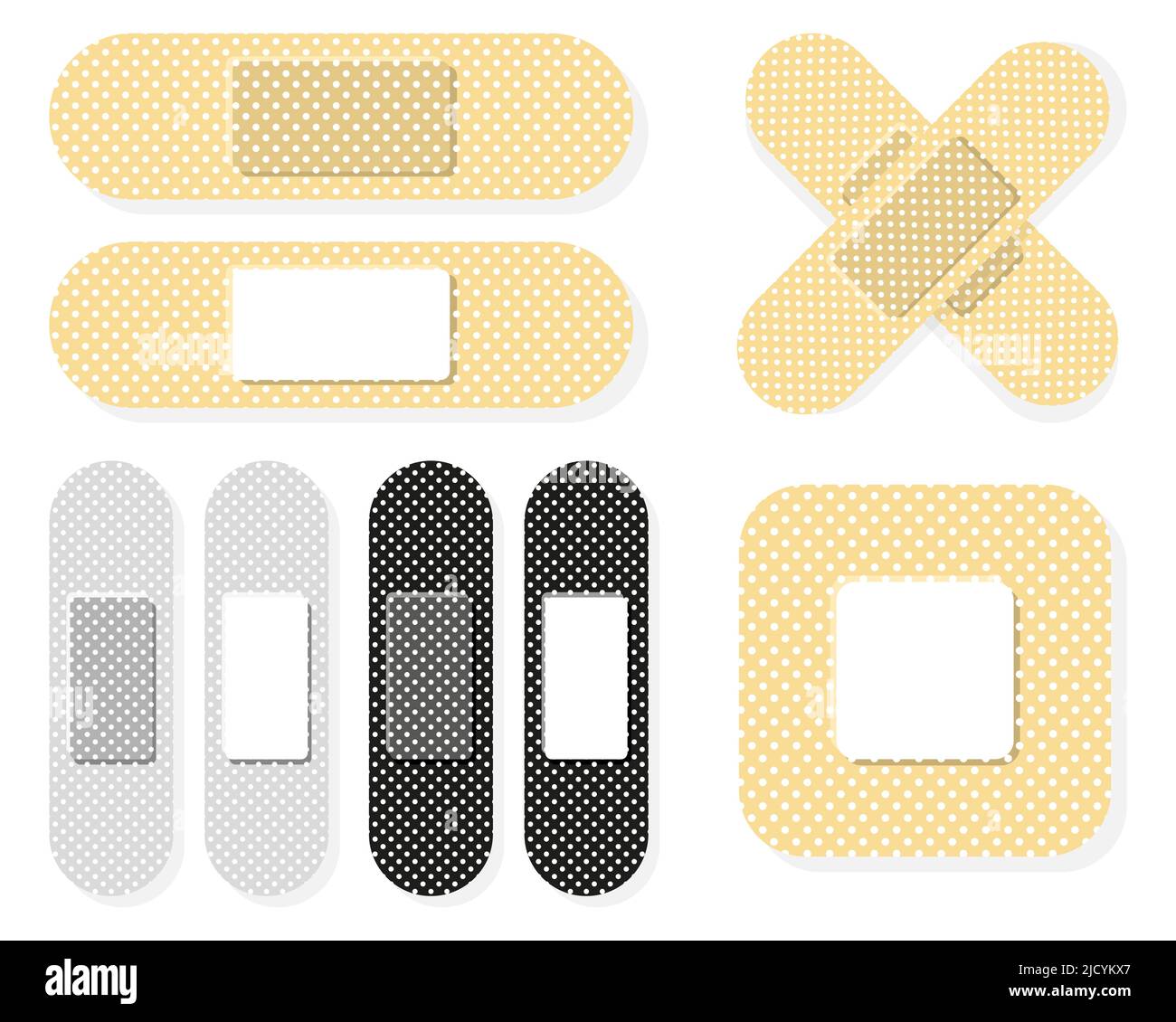 Elastic medical plasters. Adhesive bandage Stock Vector Image & Art - Alamy