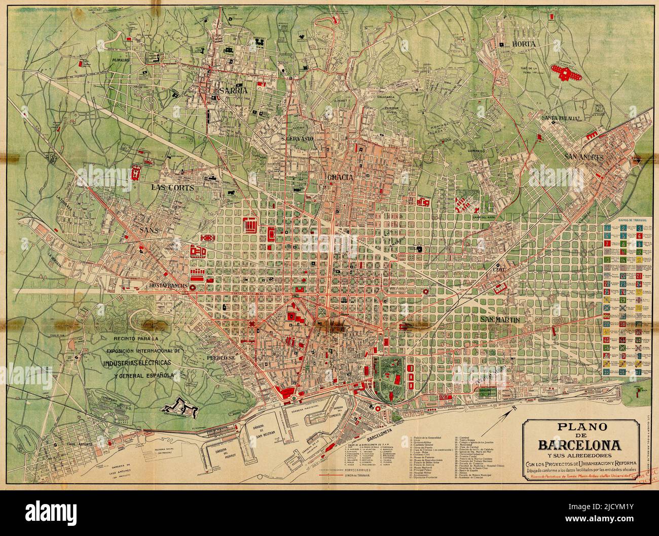 Plano de barcelona hi-res stock photography and images - Alamy