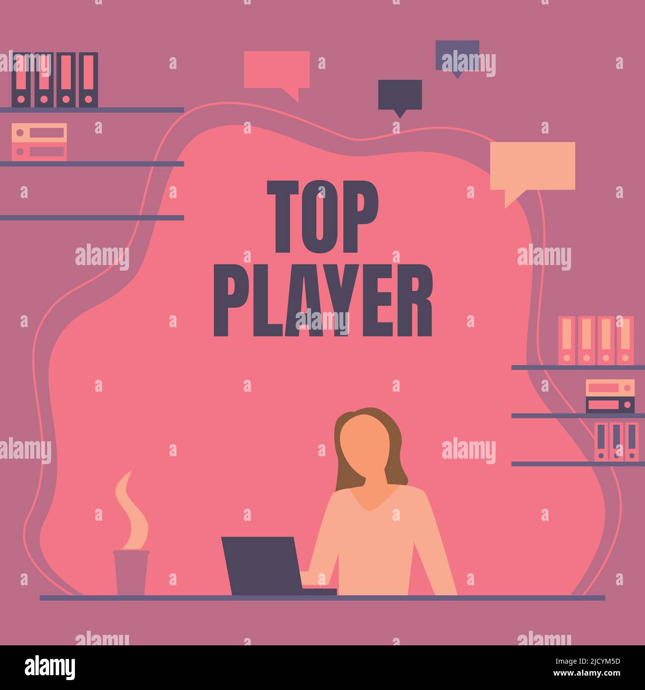 Text showing inspiration Top Player. Word Written on being best in ...