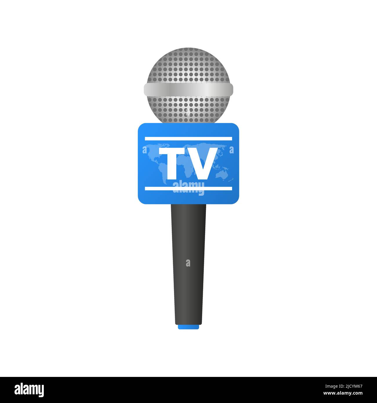 Microphone, broadcasting, news maker. Vector illustration Stock Vector ...