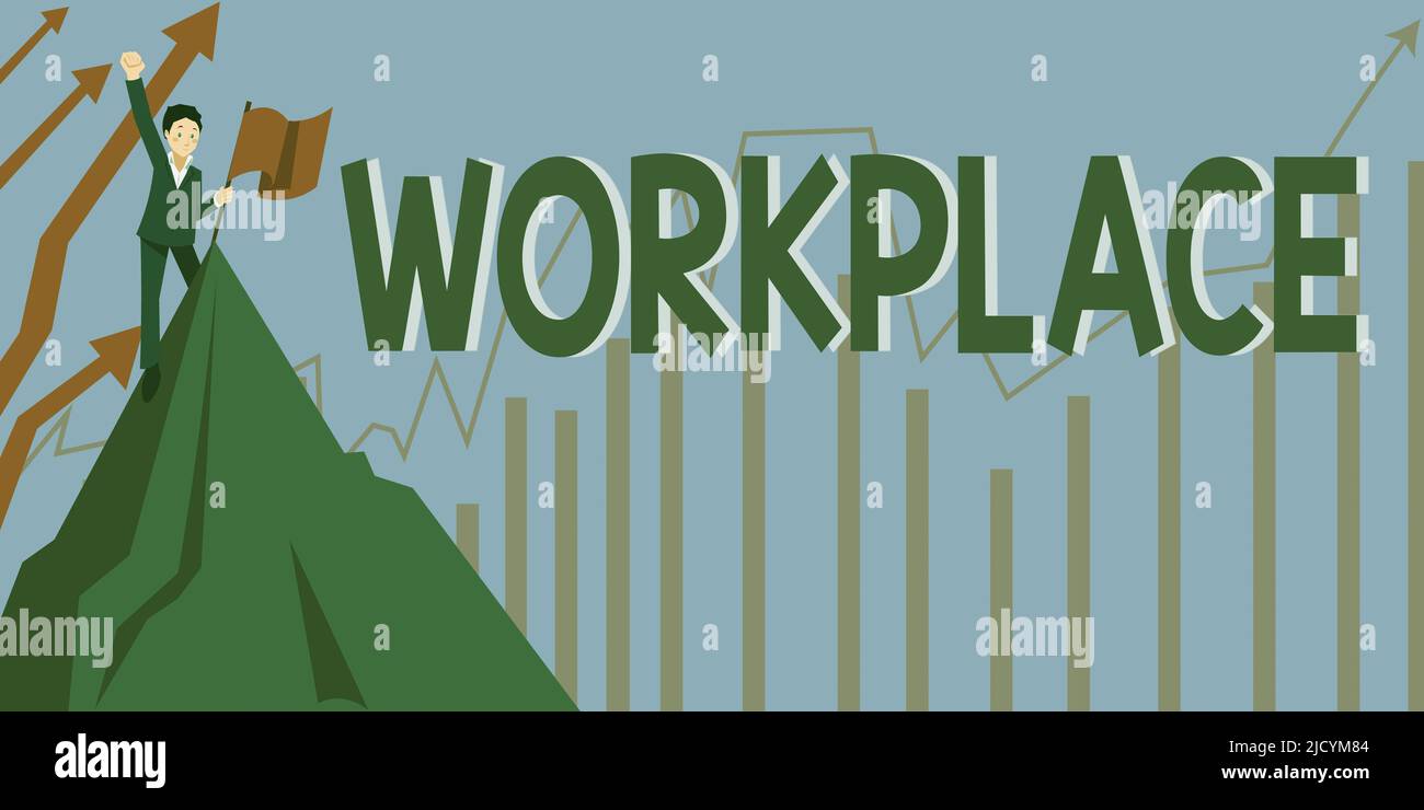 Inspiration showing sign Workplace. Internet Concept Area where you can ...