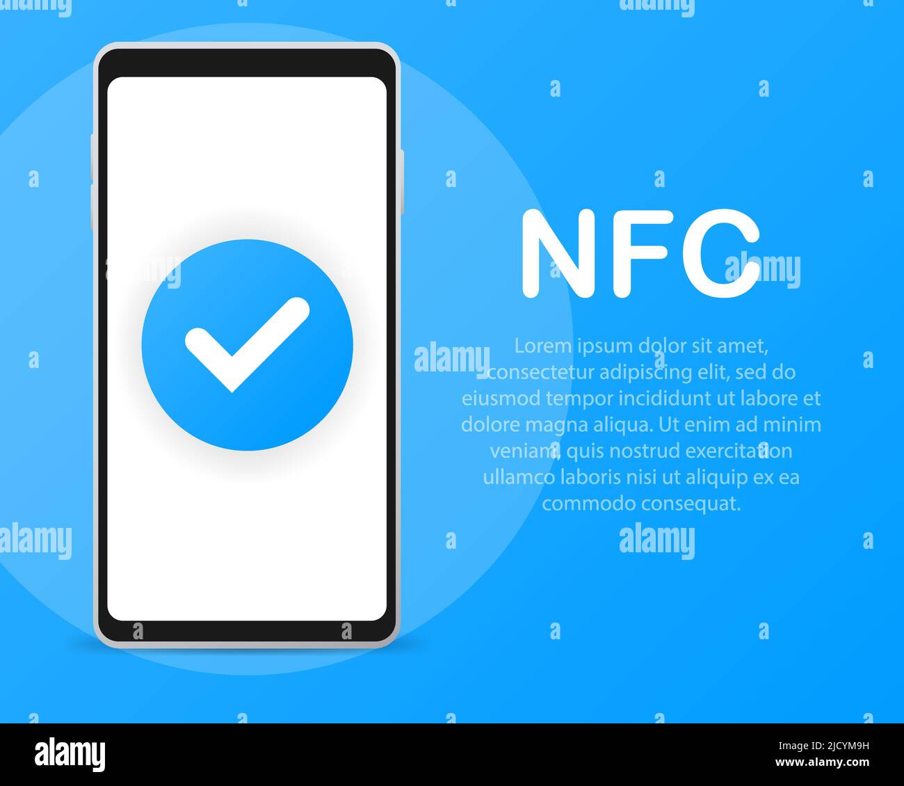 Nfc symbol smartphone Stock Vector Images - Alamy