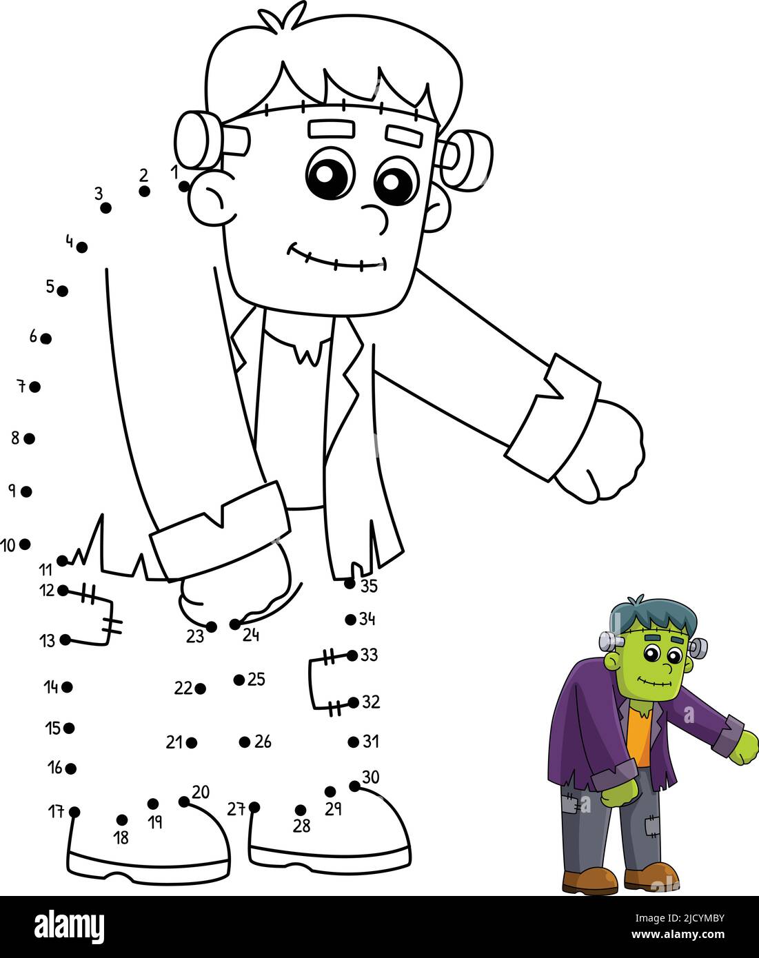 Frankenstein Drawing Color