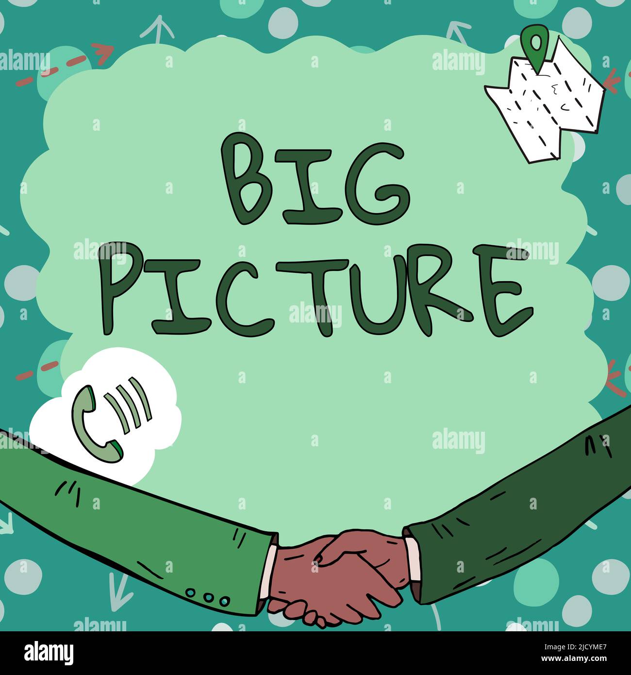 Hand writing sign Big Picture, Business approach most important facts ...