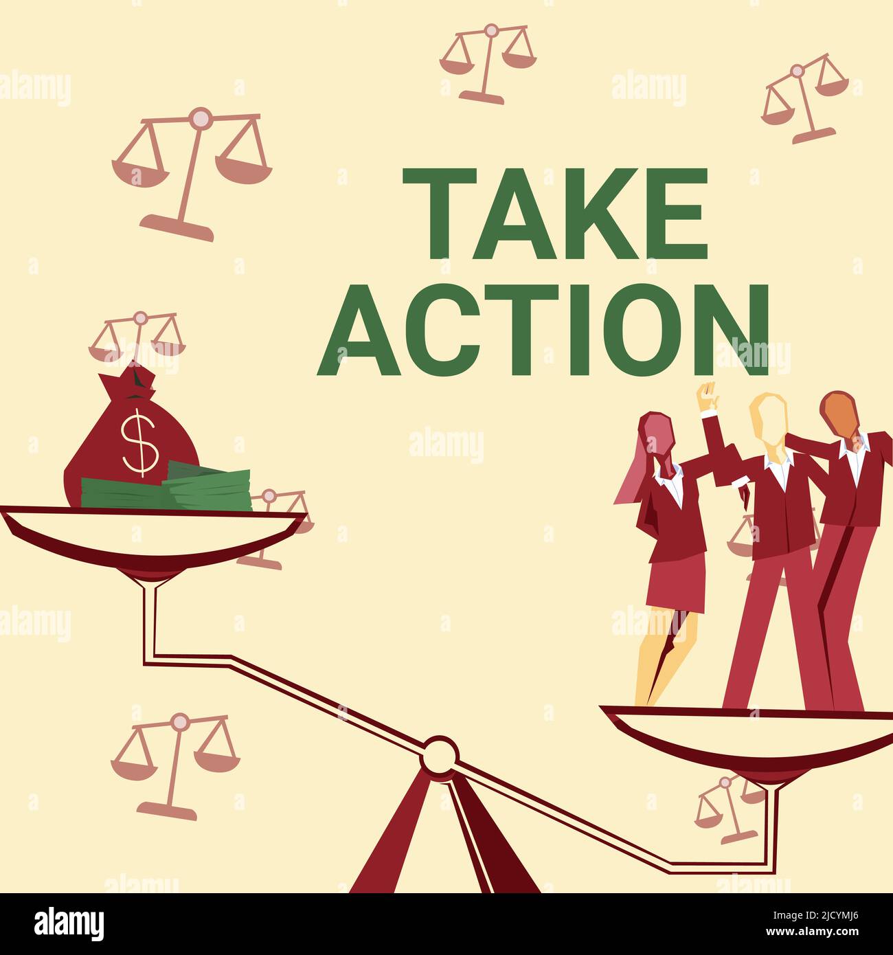 Conceptual display Take Action, Business showcase advices someone to do ...