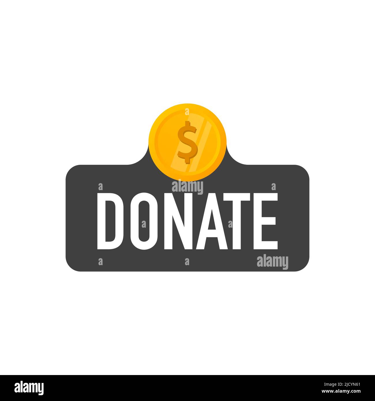 Gold coin donation hi-res stock photography and images - Alamy