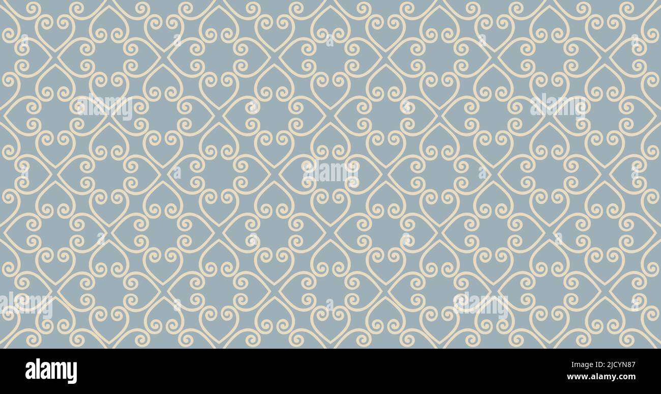Abstract seamless pattern. Arabic line ornament with geometric shapes ...