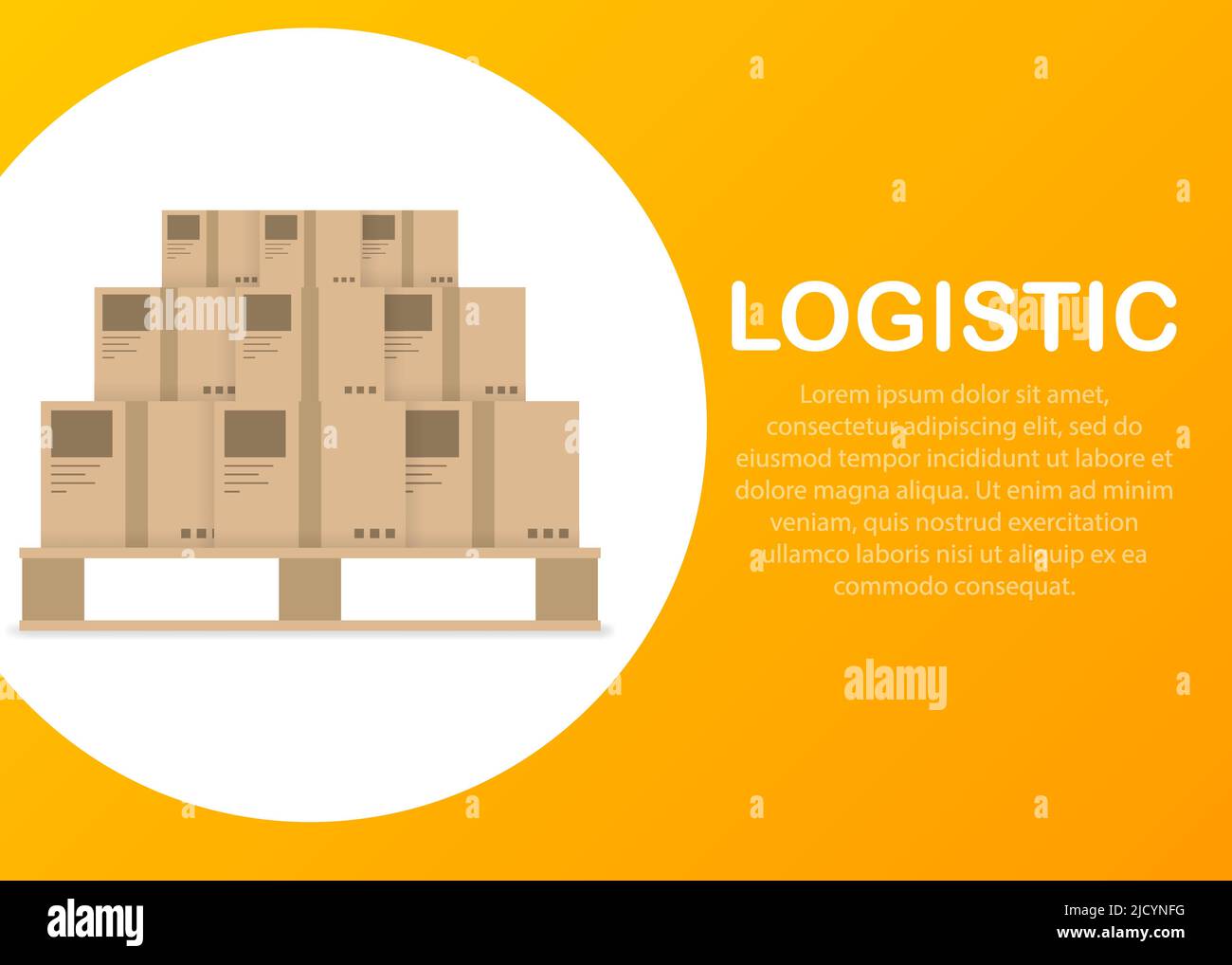 Postal logistic service or courier freight transportation delivery ...