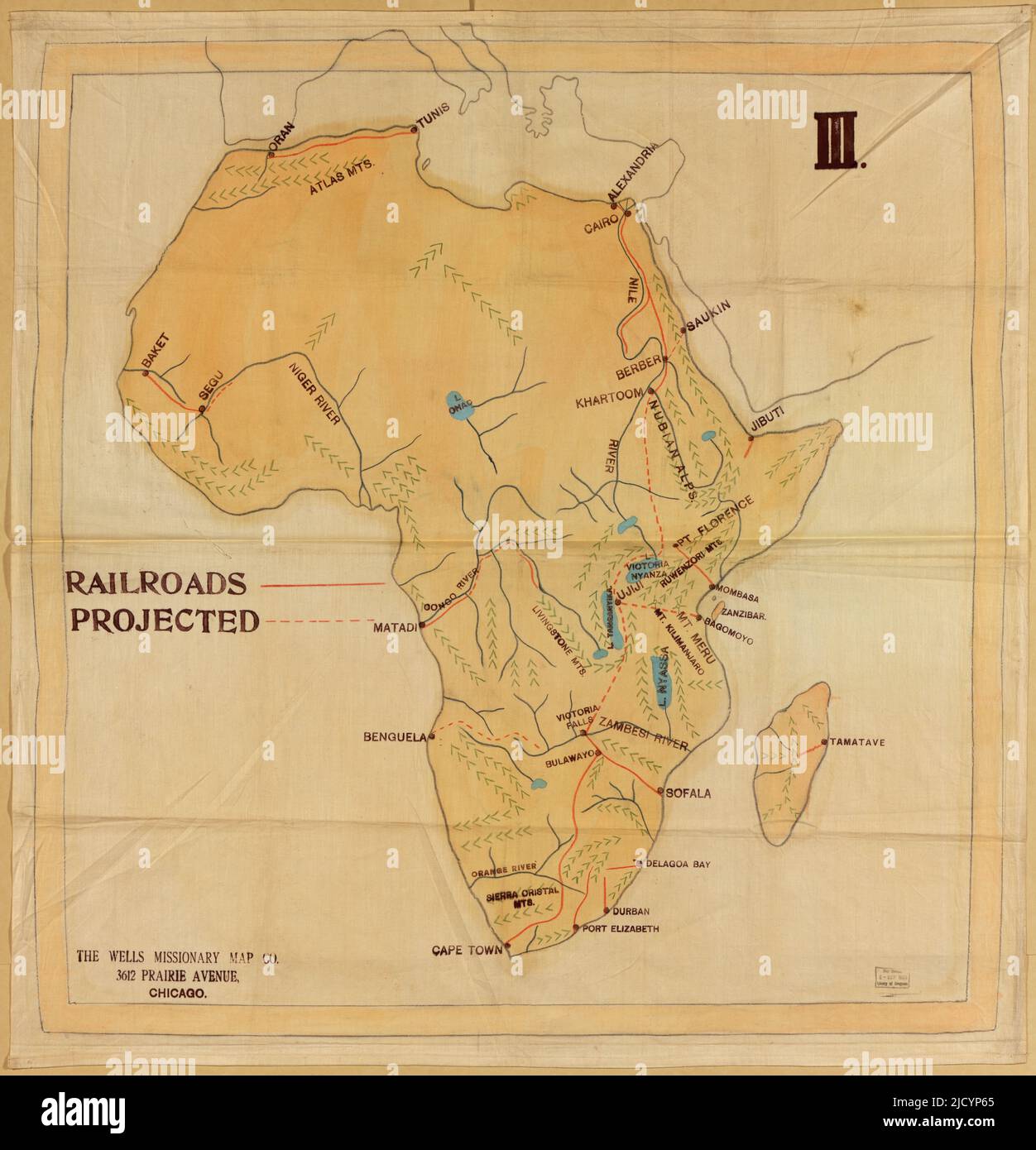 Railroad map of africa hi-res stock photography and images - Alamy