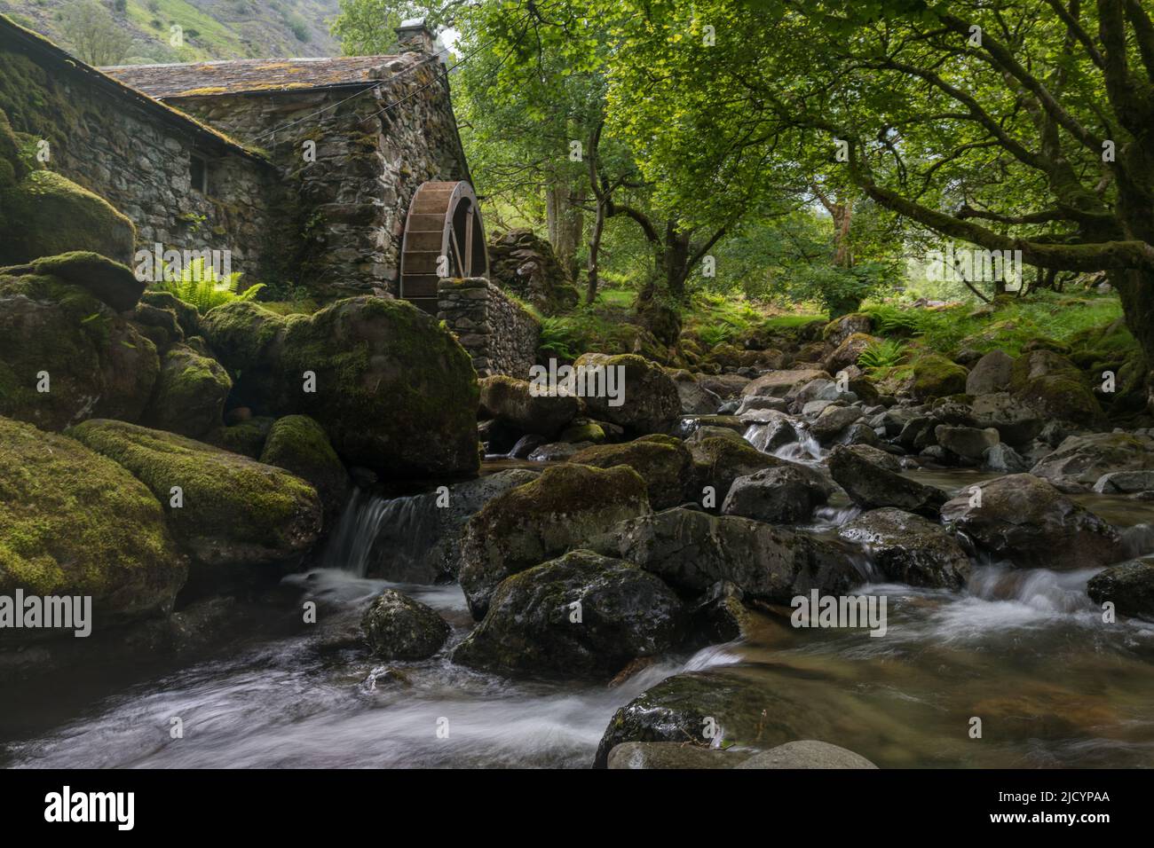 The Old Watermill near Borrowdale, Lake District, UK Stock Photo - Alamy