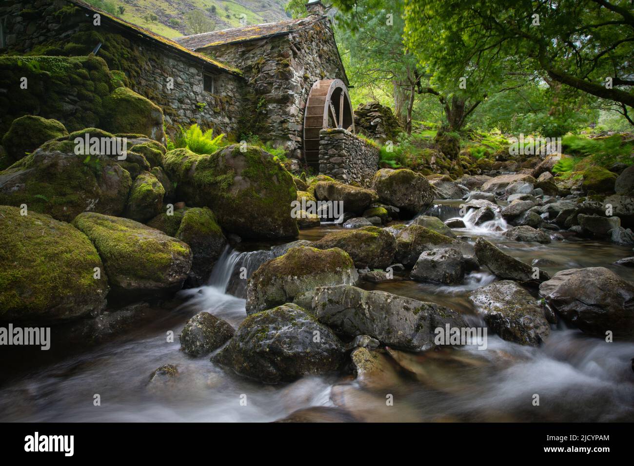 The Old Watermill near Borrowdale, Lake District, UK Stock Photo - Alamy
