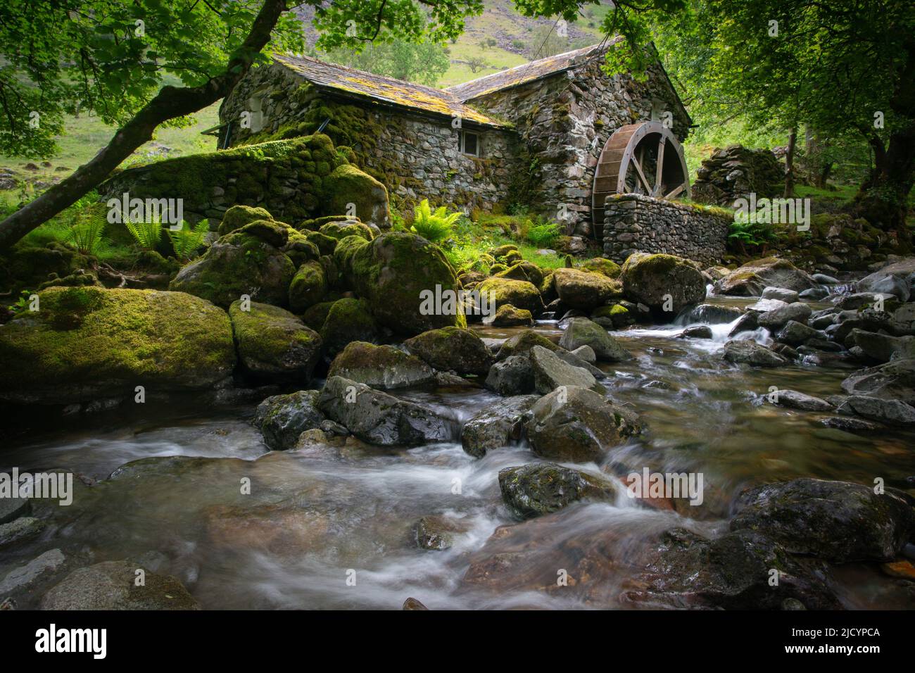 The Old Watermill near Borrowdale, Lake District, UK Stock Photo - Alamy