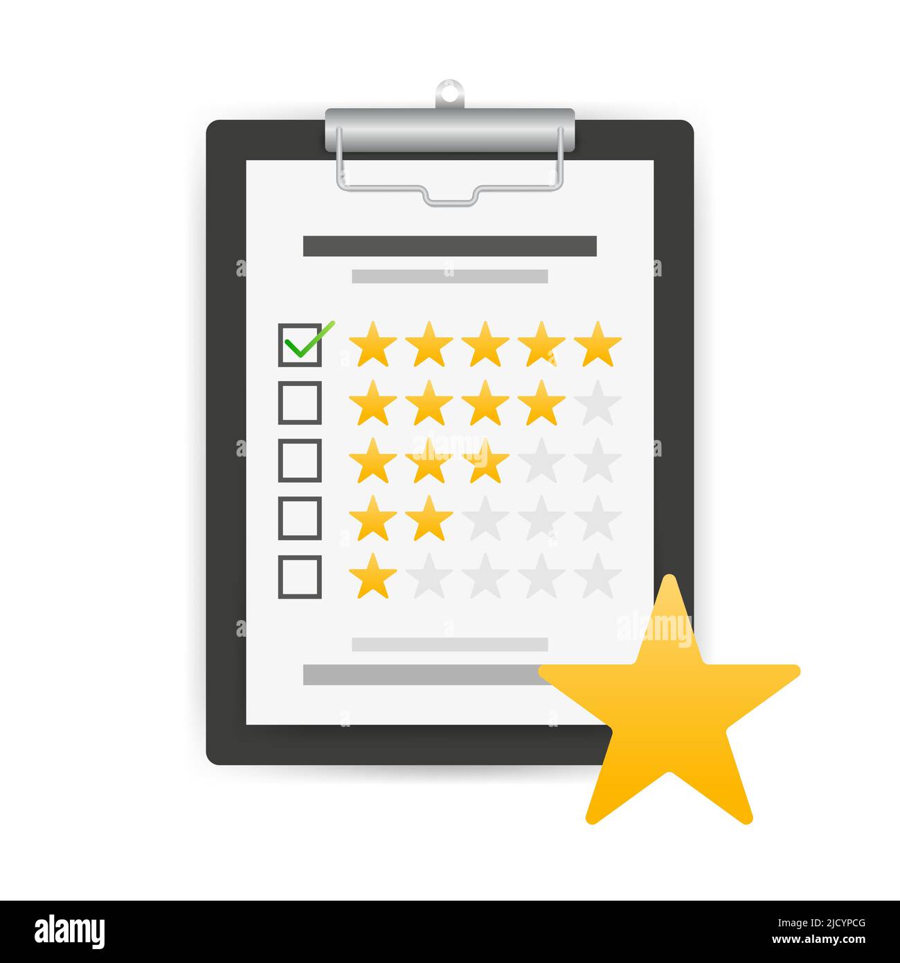 Rate review clipboard icon Stock Vector Images - Alamy